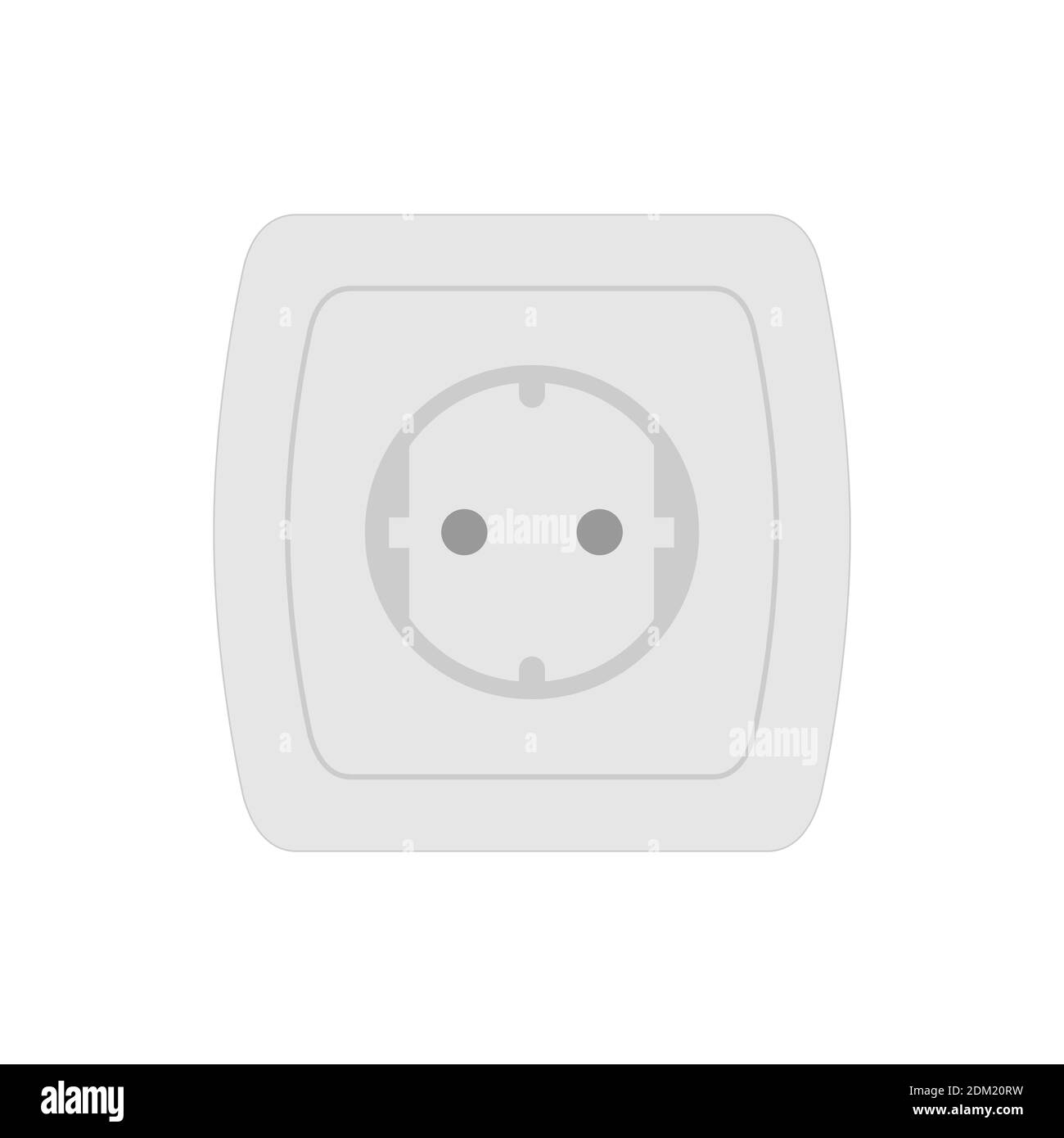 Electric outlet icon isolated on white, vector illustration Stock ...