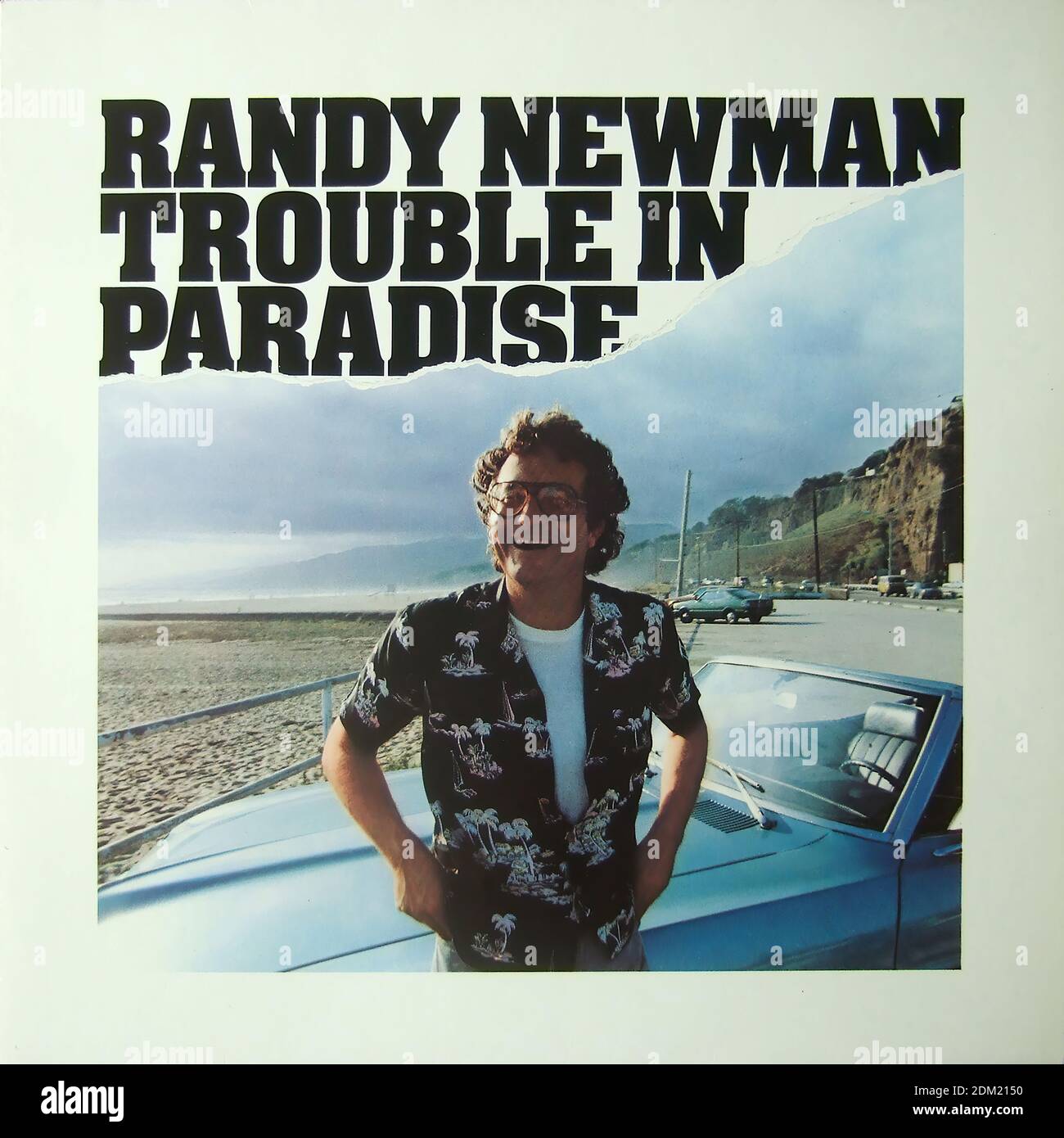 Randy Newman - Trouble In Paradise - Vintage vinyl album cover Stock ...