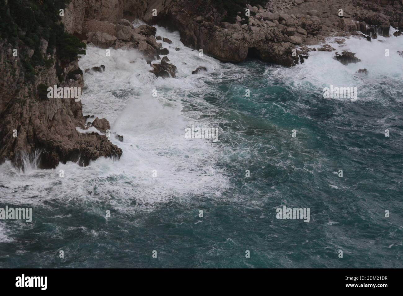 Storm, bad weather and rough sea in Capri, Italy Stock Photo - Alamy