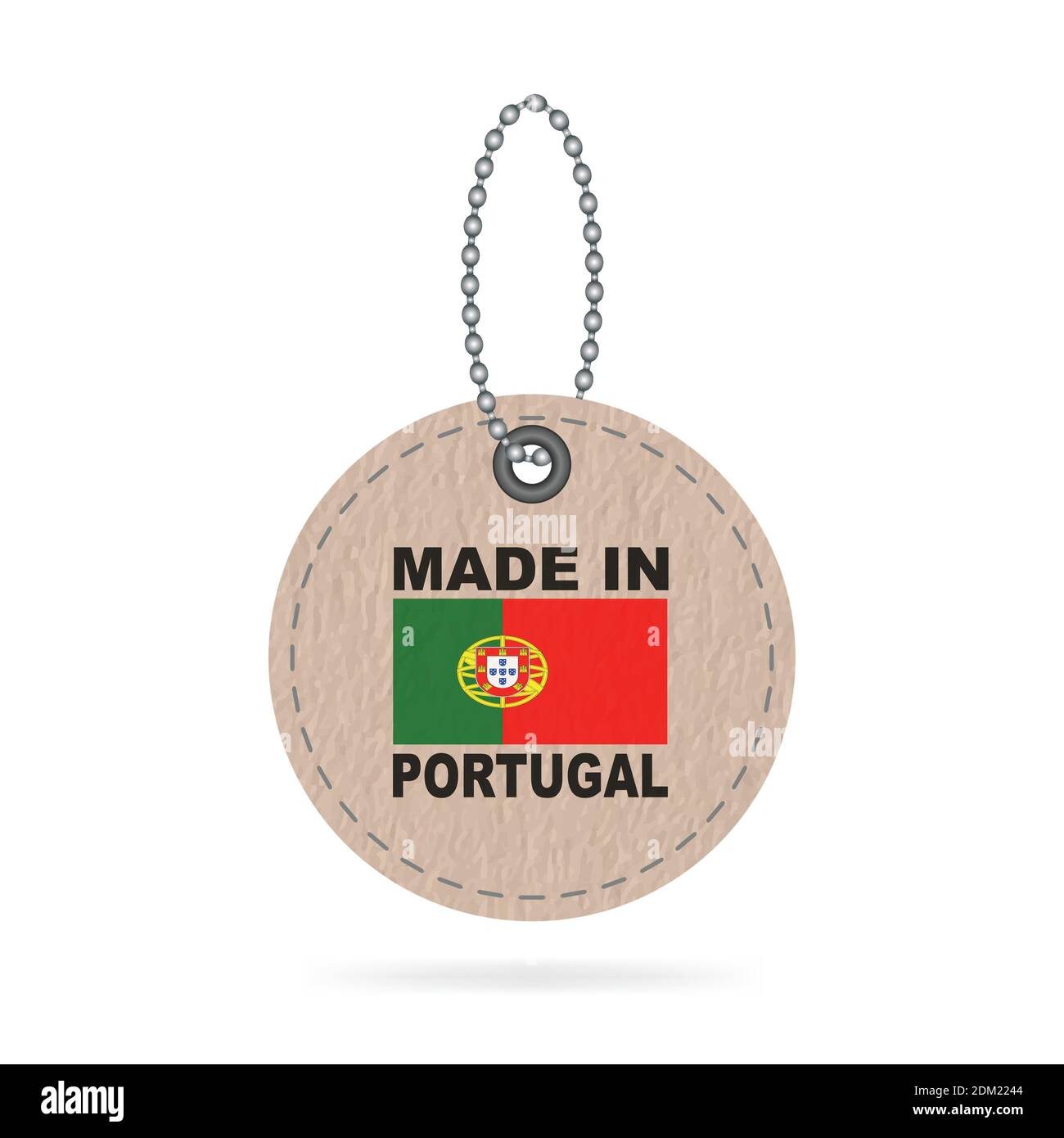 Made in Portugal tag, paper label, 3d vector illustration Stock Vector ...