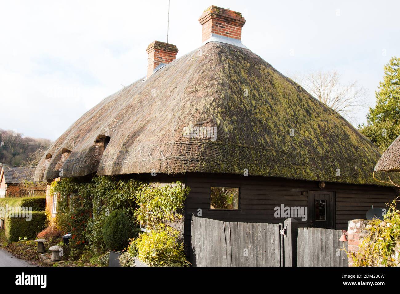 Example of thatched rooves in Selborne, cottage with thatched roof ...