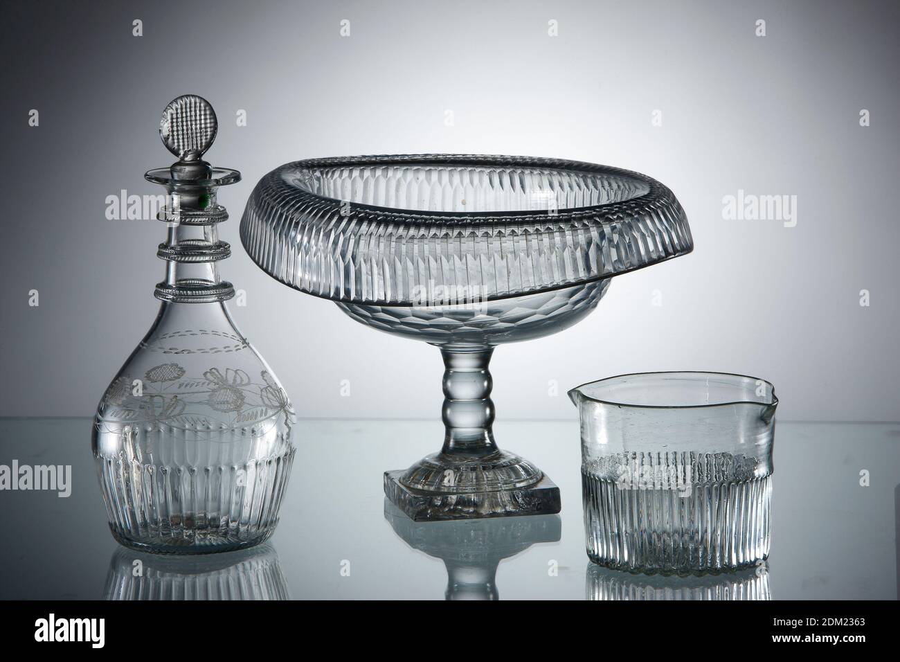 British glass Foundation Glass collection 5 Stock Photo - Alamy