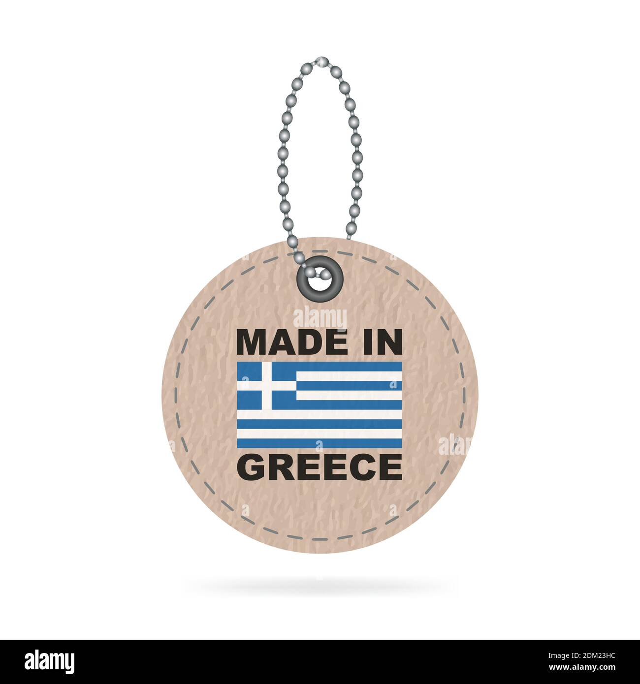 Made in Greece tag, paper label, 3d vector illustration Stock Vector ...