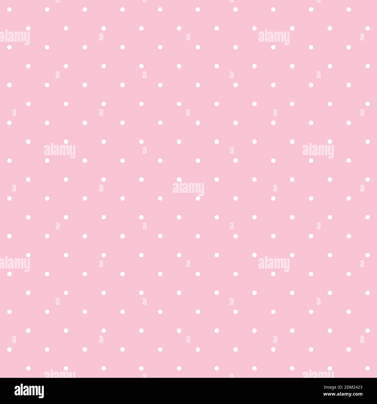 Polka dot pattern on light pink background, vector illustration Stock ...