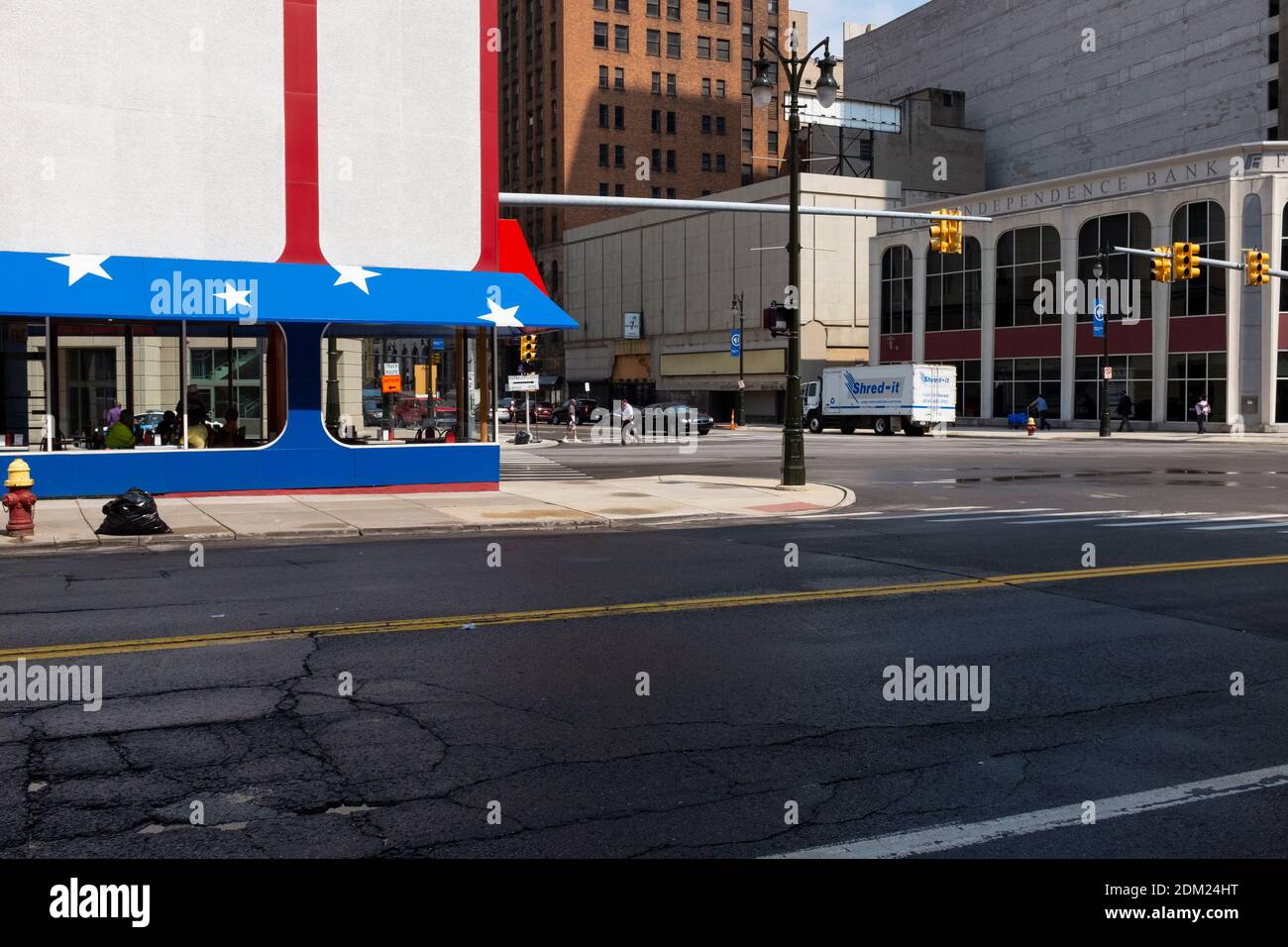 Detroit Street Scene With People High Resolution Stock Photography and ...