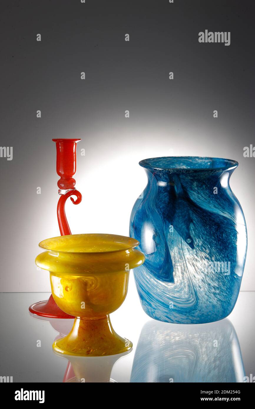 British glass Foundation Glass collection 5 Stock Photo - Alamy