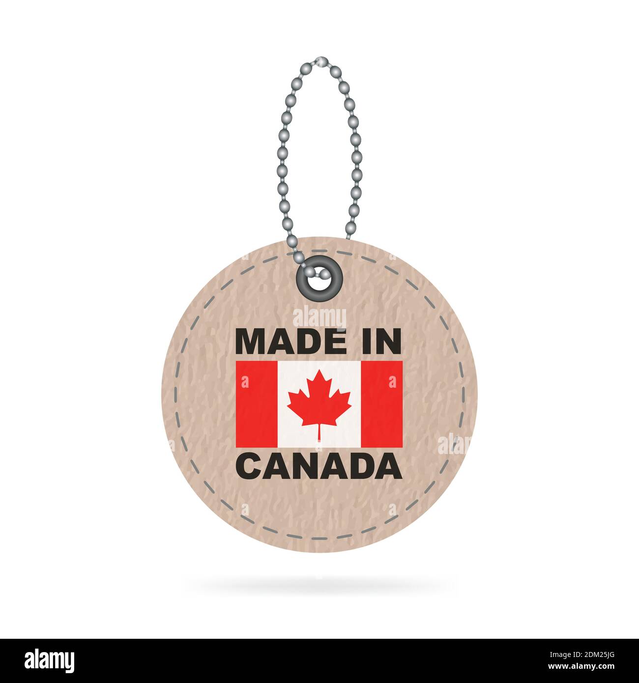 Made in Canada tag, paper label, 3d vector illustration Stock Vector ...