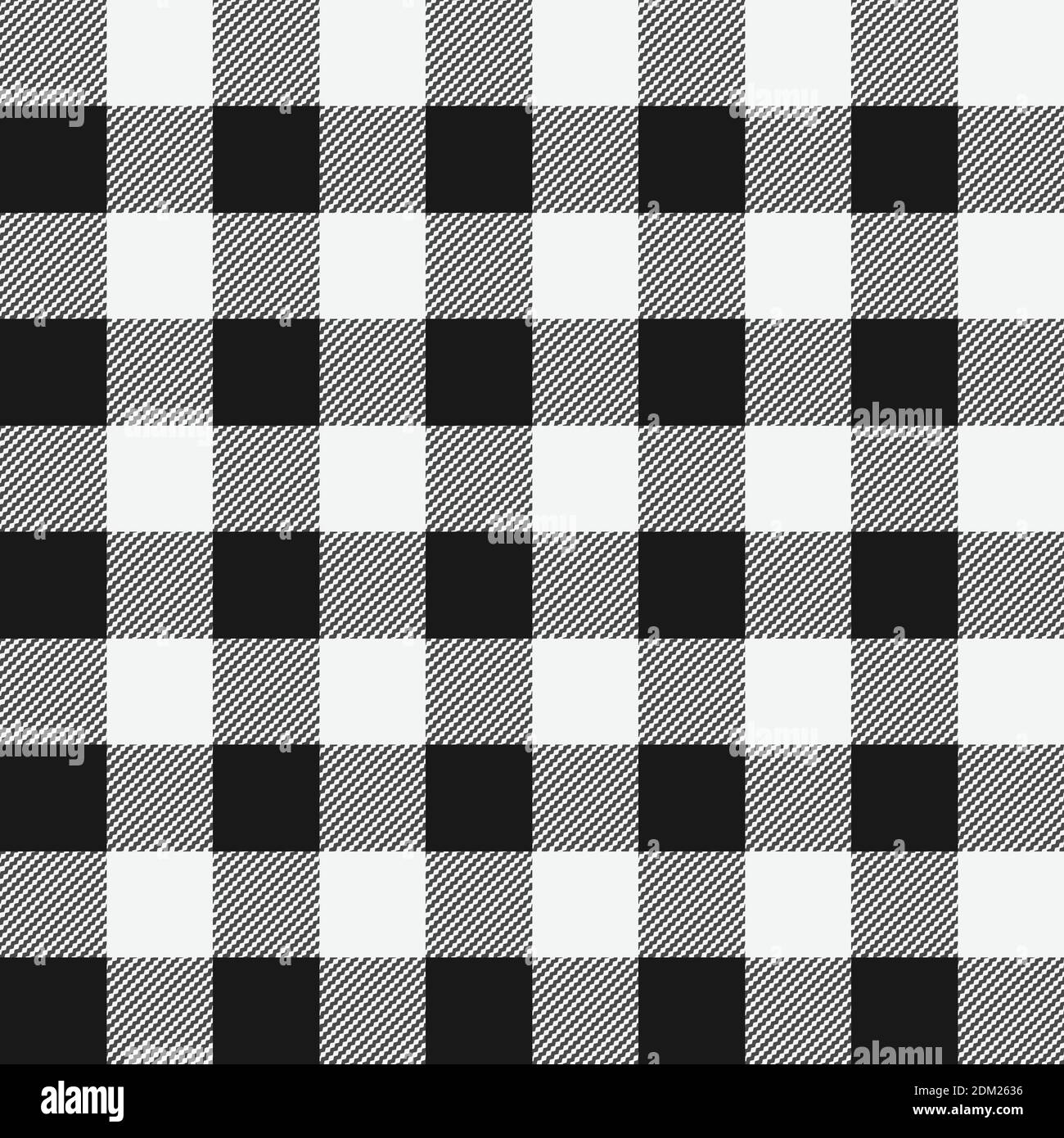 Shepherd check pattern in black and white, vector illustration Stock ...