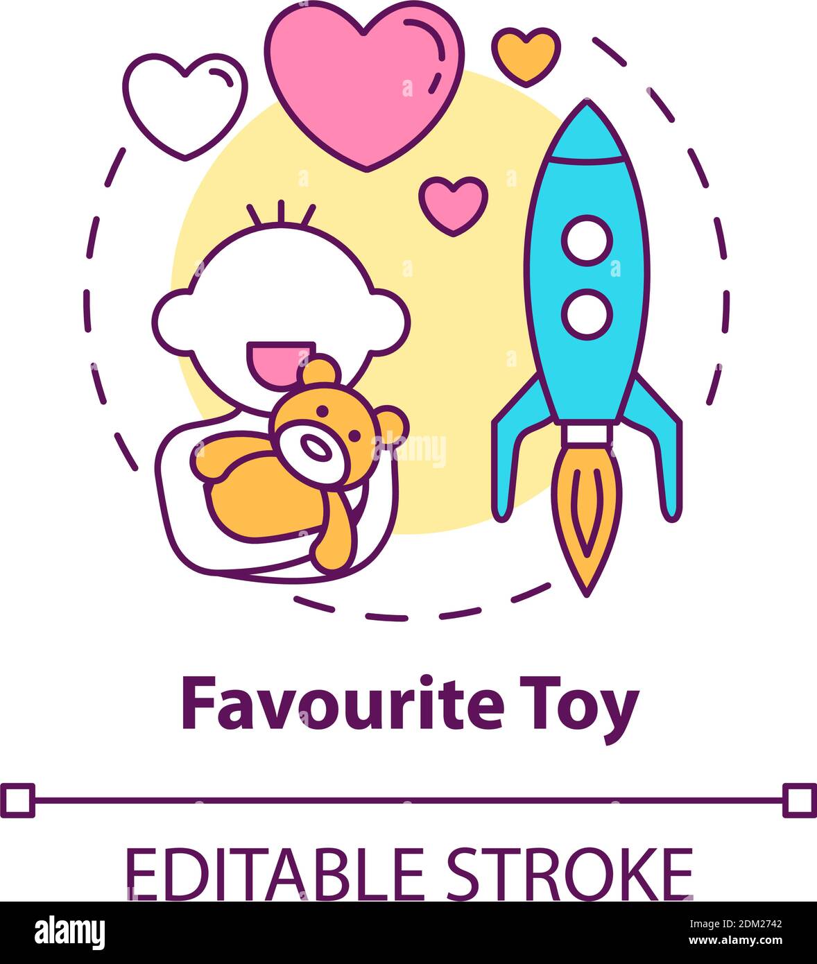Favourite toy concept icon Stock Vector Image & Art - Alamy