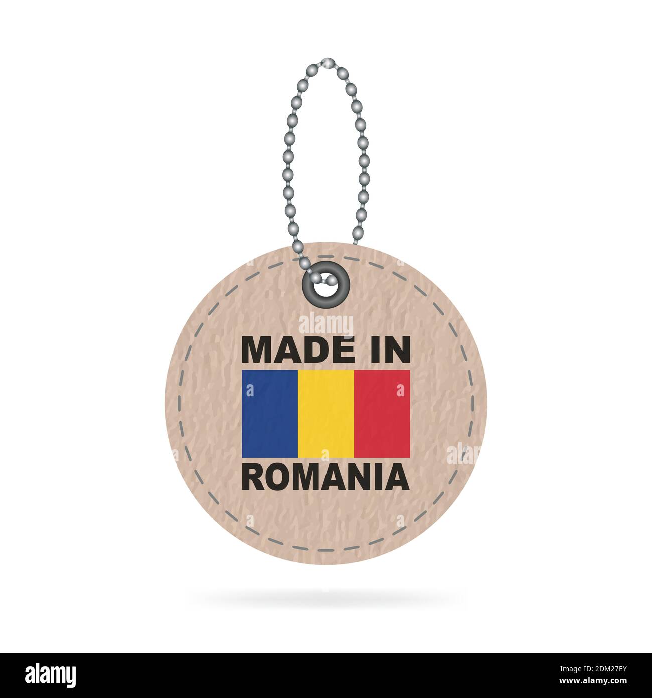 Made in Romania tag, paper label, 3d vector illustration Stock Vector ...