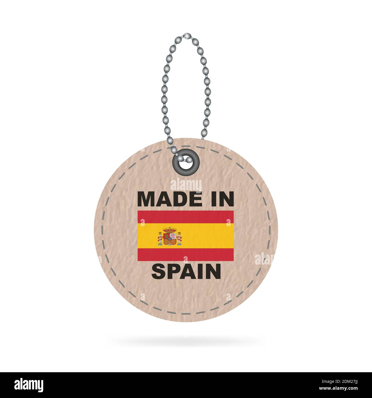 Made in Spain tag, paper label, 3d vector illustration Stock Vector ...