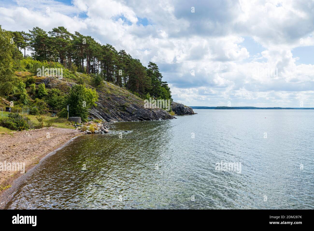 Beautiful nature landscape view. Gorgeous Baltic sea water surface ...