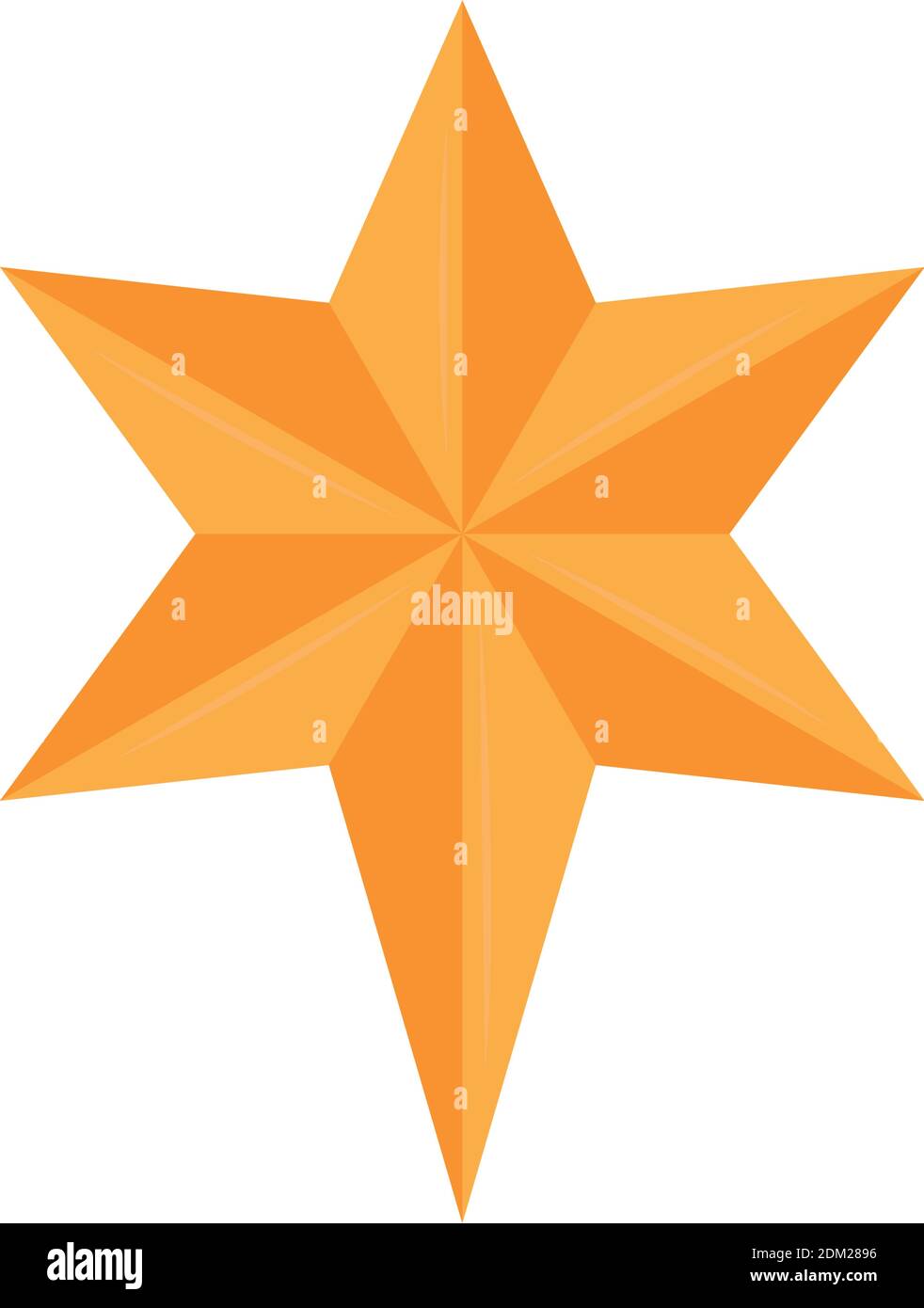 Isolated golden nativity star. Bethlehem star. Christmas season ...