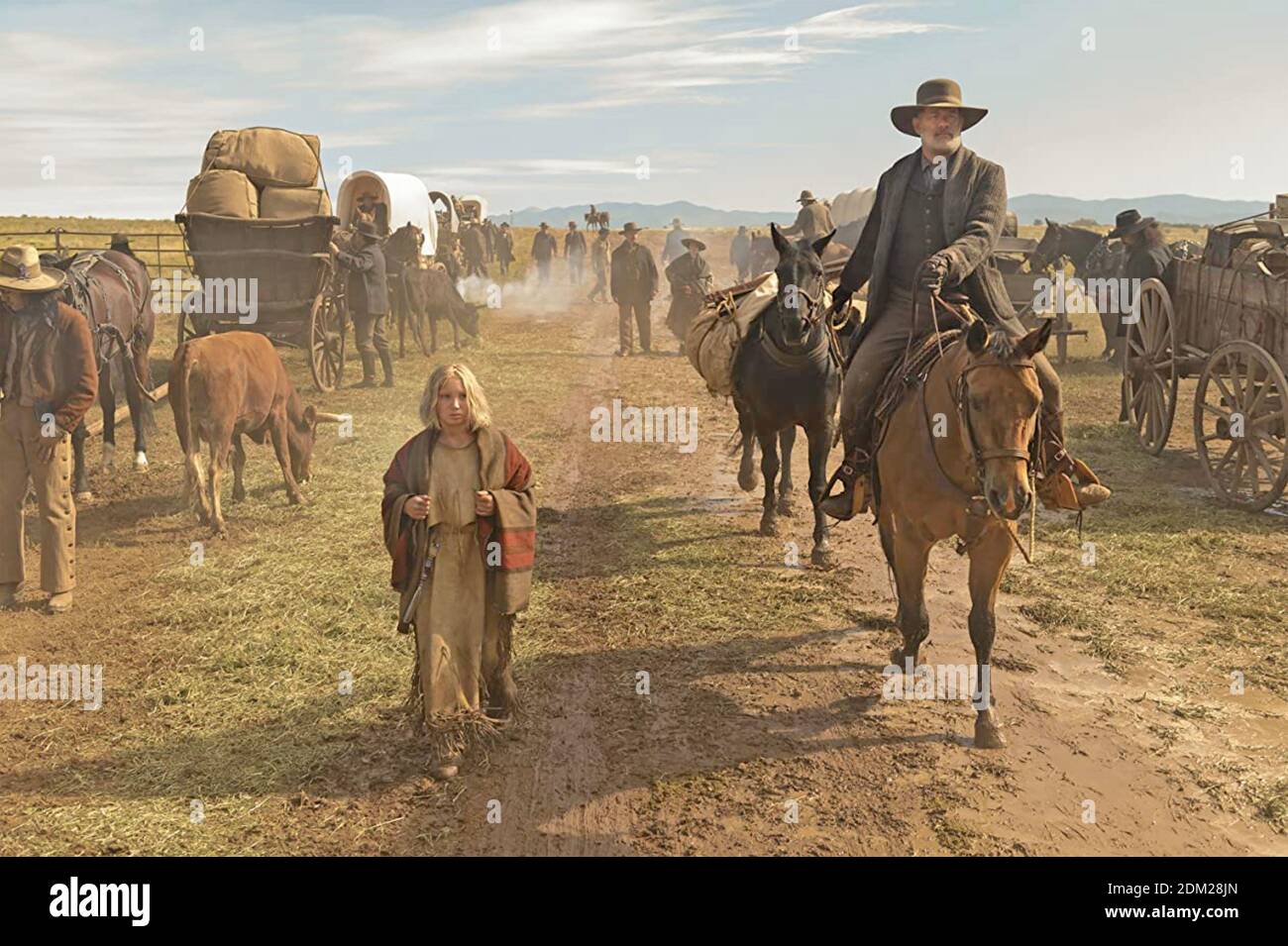 NEWS OF THE WORLD 2020 Netflix/Universal Pictures film with Tom Hanks ...