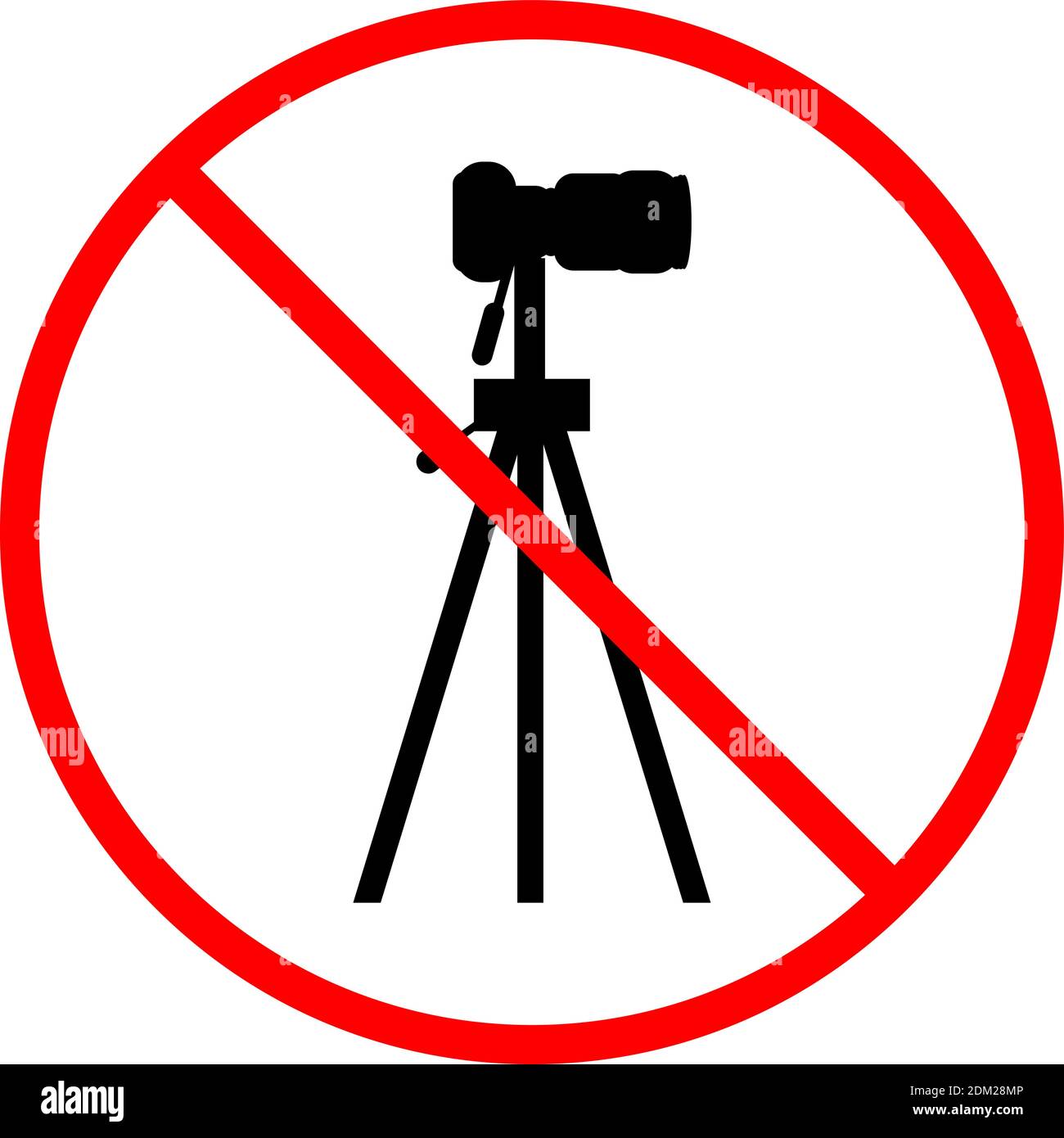 Stop no photography prohibited symbol. Sign indicating the prohibition ...