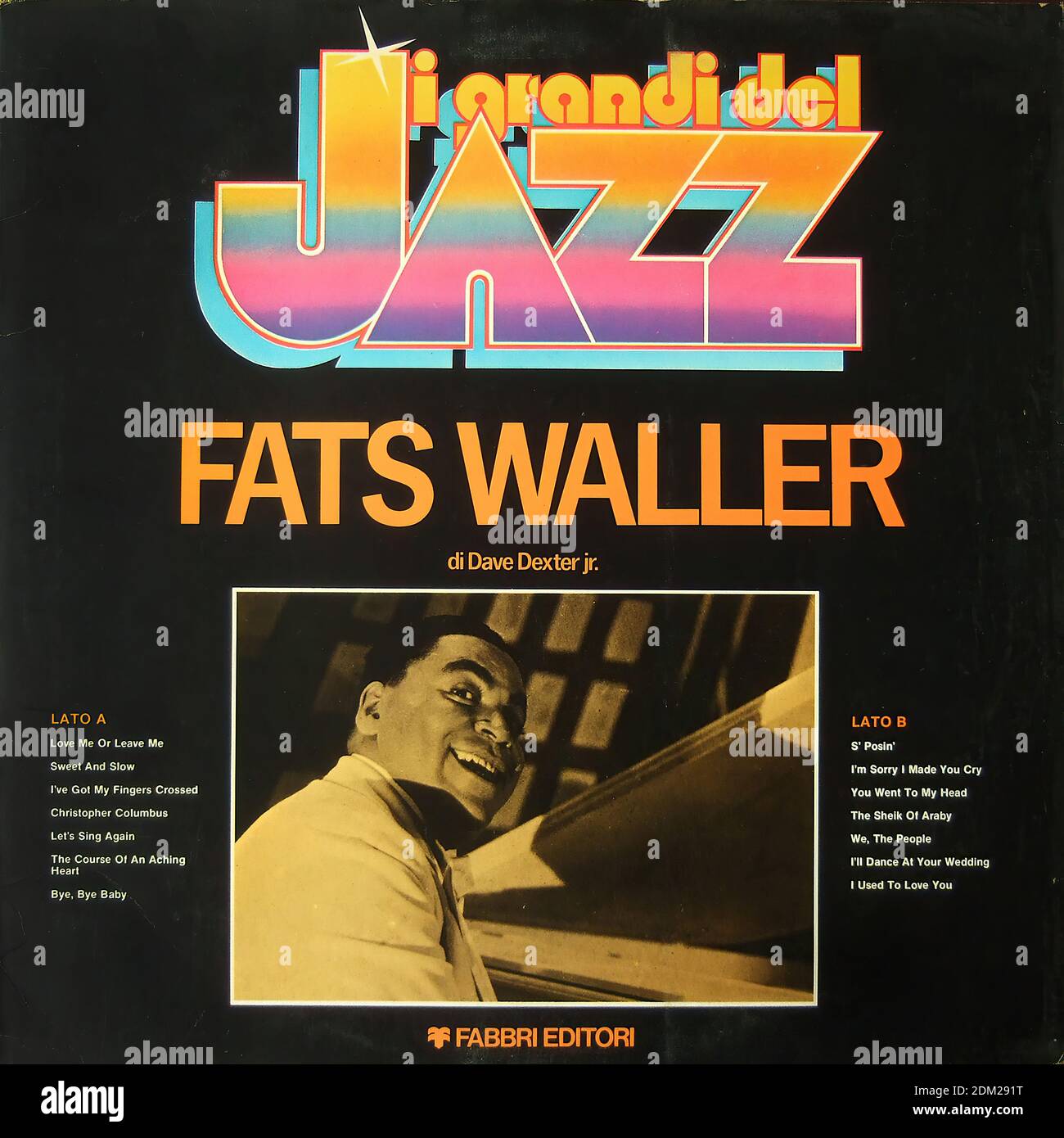 Fats Waller - i grandi del Jazz - Vintage vinyl album cover Stock Photo ...