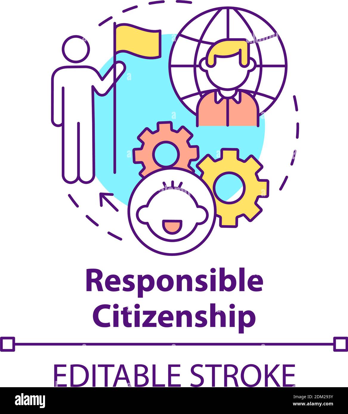 Responsible citizenship concept icon Stock Vector Image & Art - Alamy