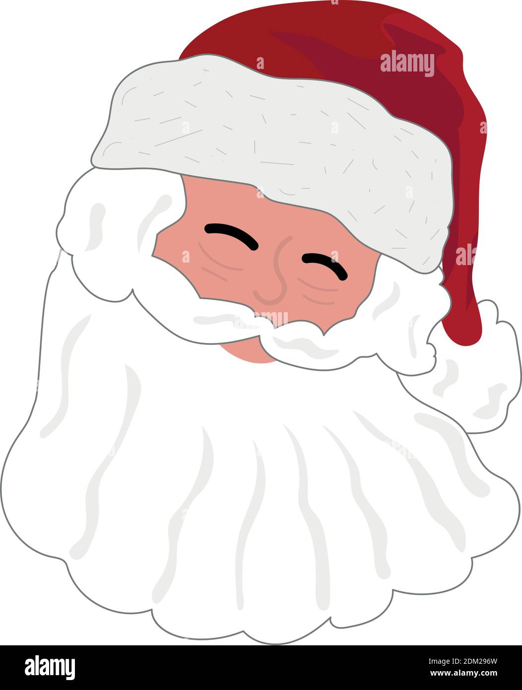 Isolated Santa Claus cartoon. Christmas character - Vector Stock Vector ...