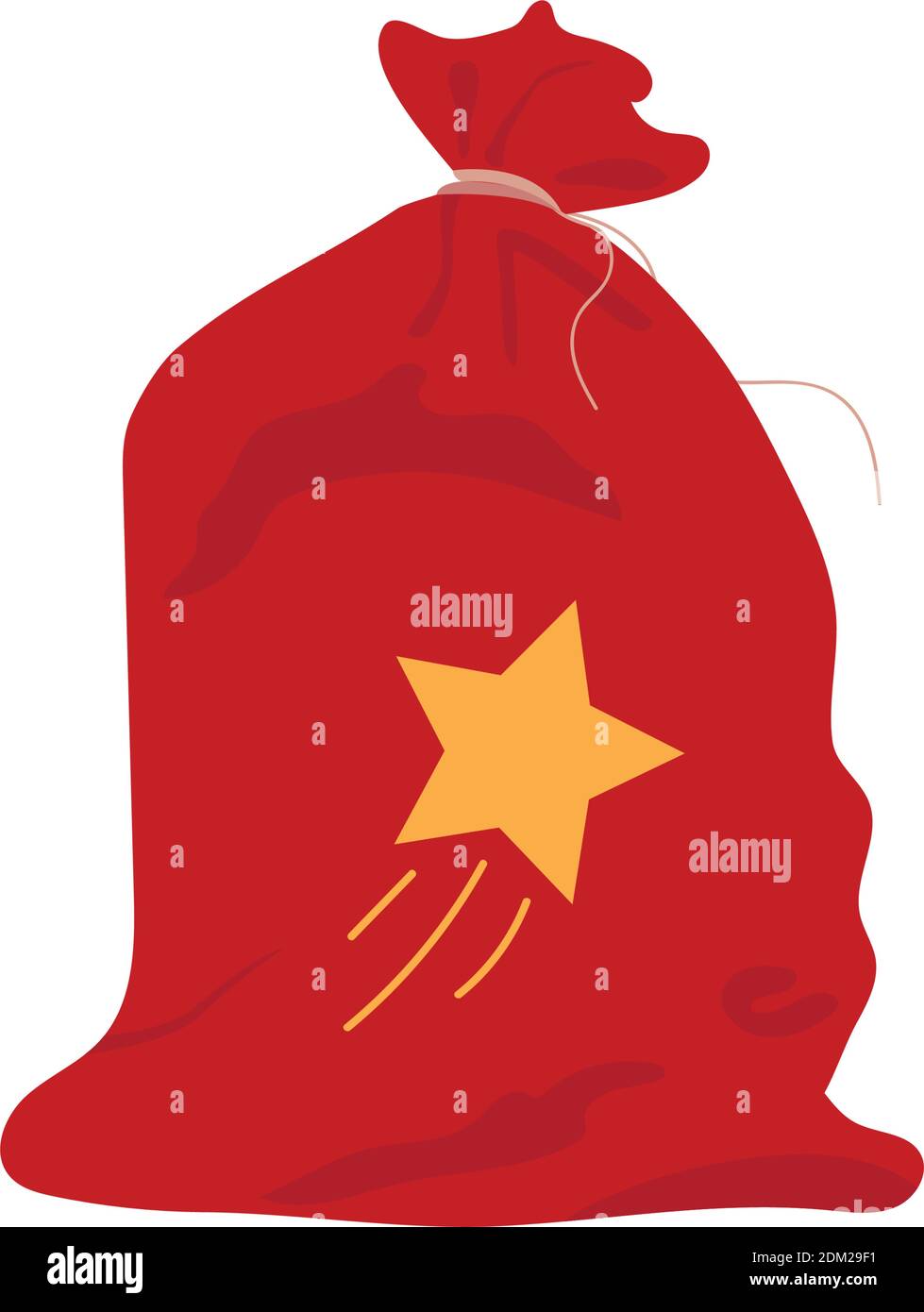 Isolated christmas red present bag icon. Vector illustration Stock ...