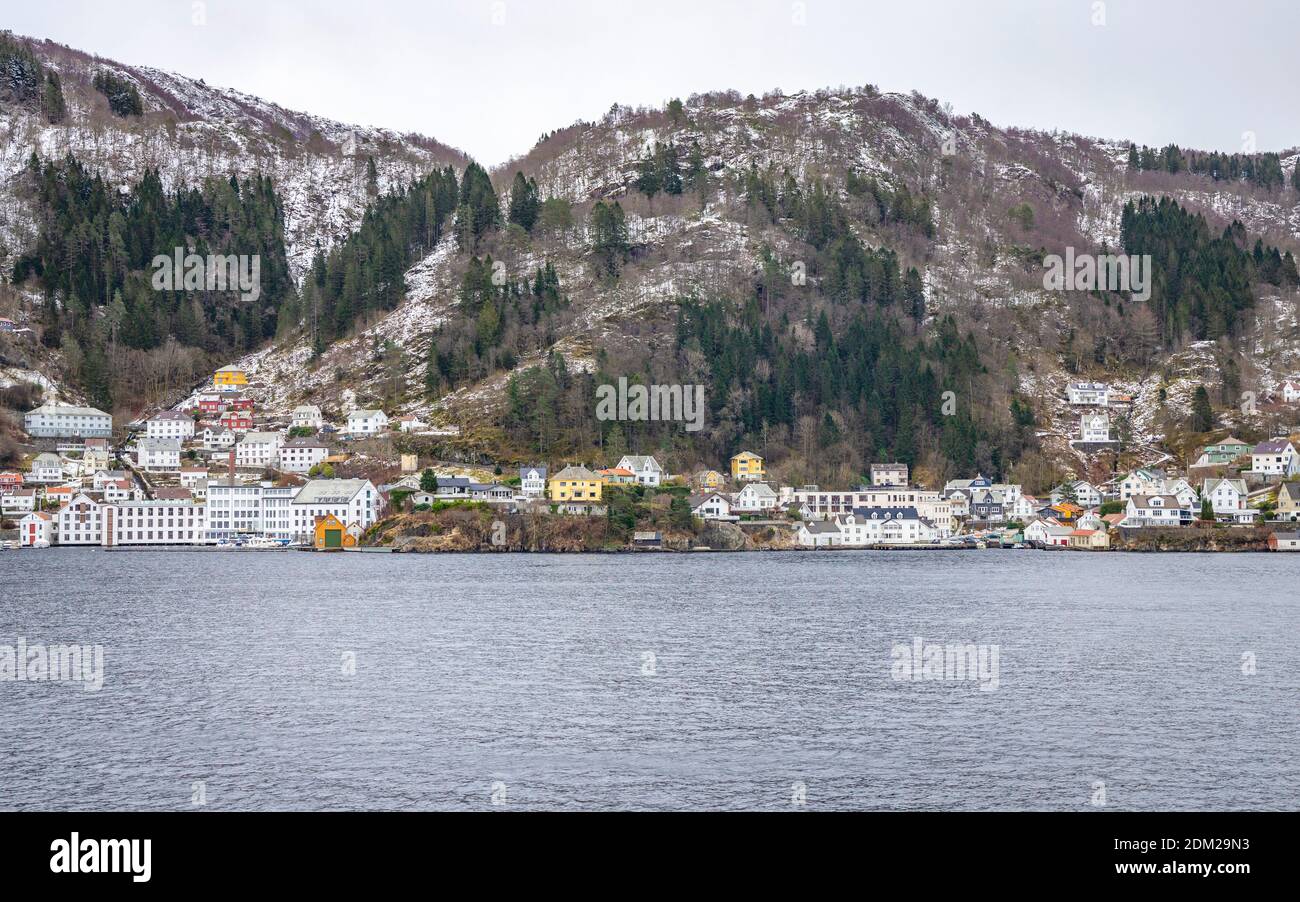 Cruise along Salhus near Bergen in Norway Stock Photo - Alamy