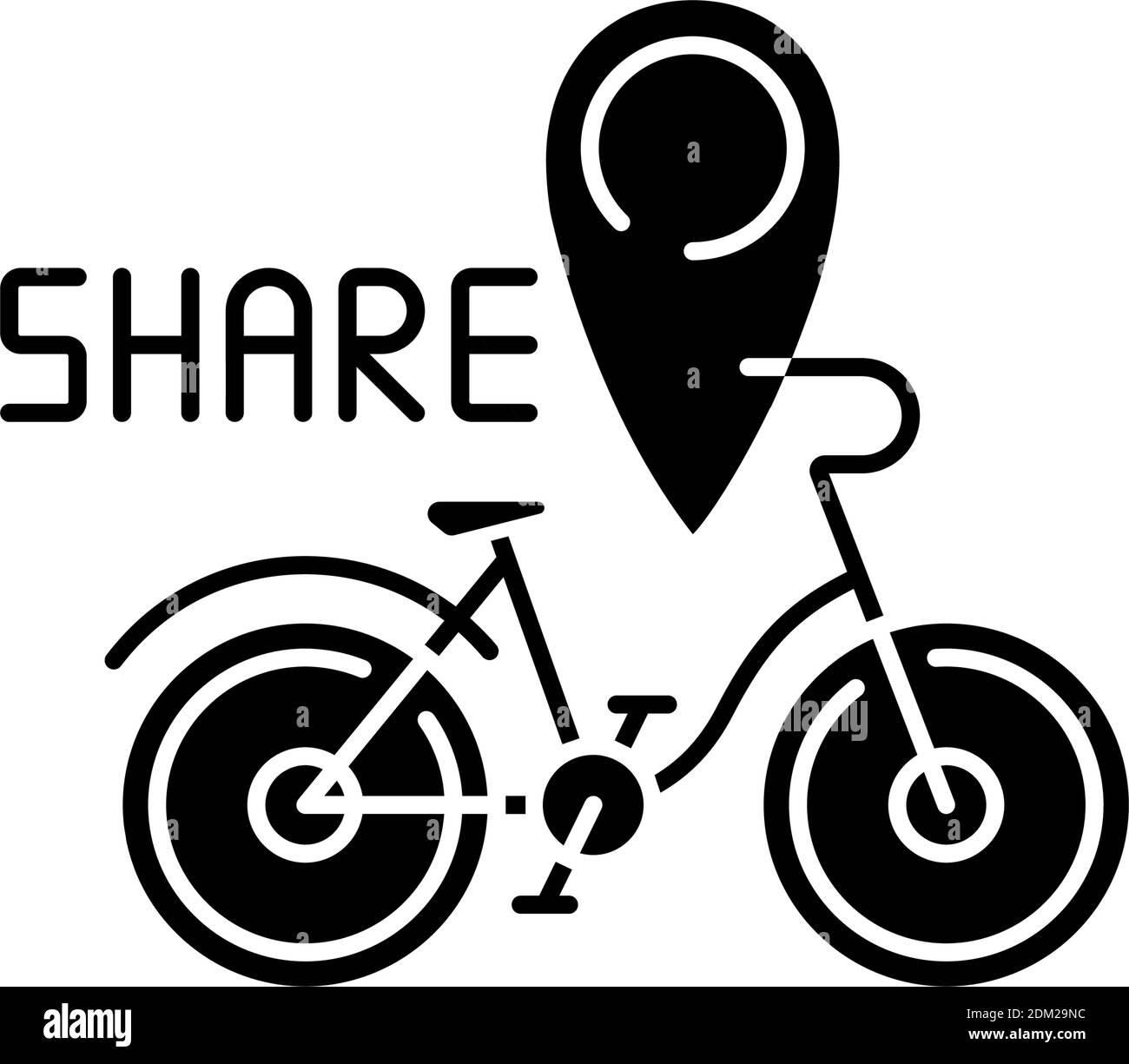 Bicycle rental station icon Stock Vector Images - Alamy