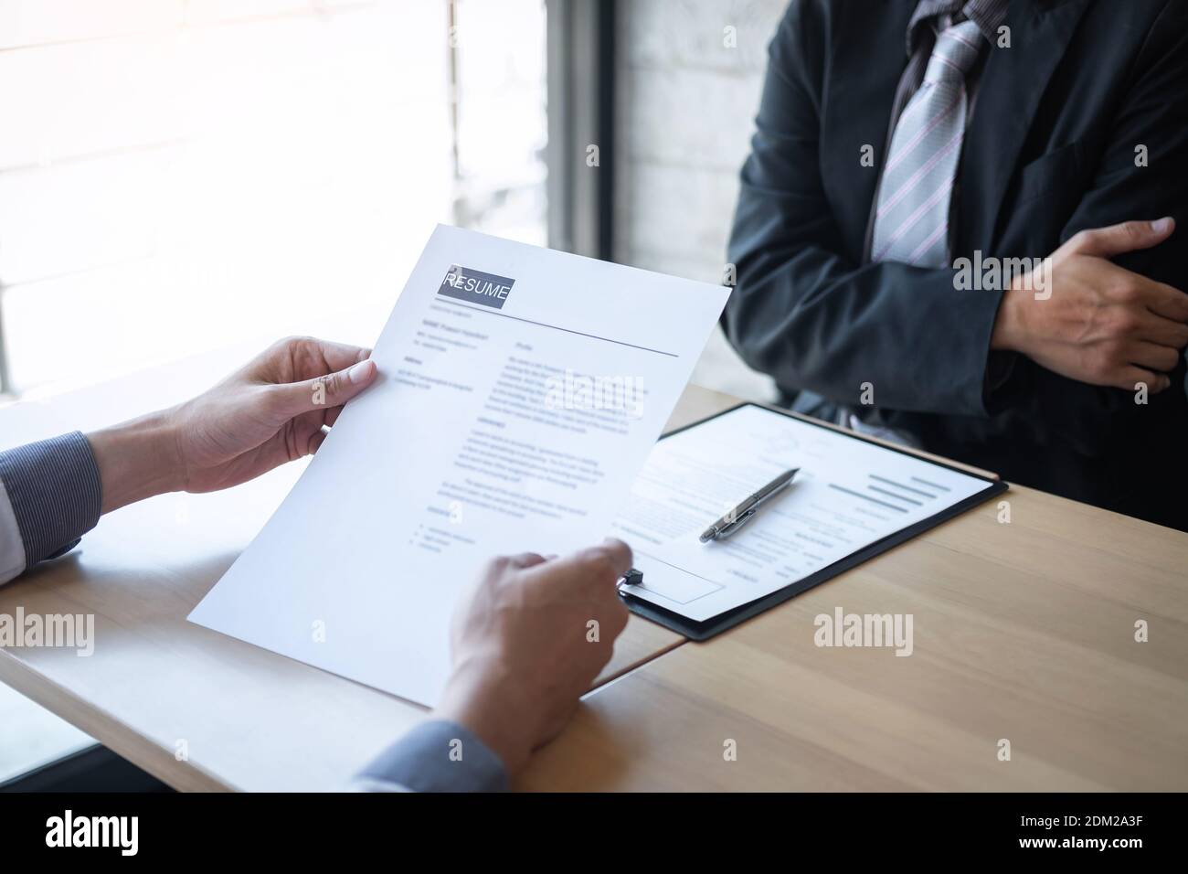 Giving Interview High Resolution Stock Photography and Images - Alamy