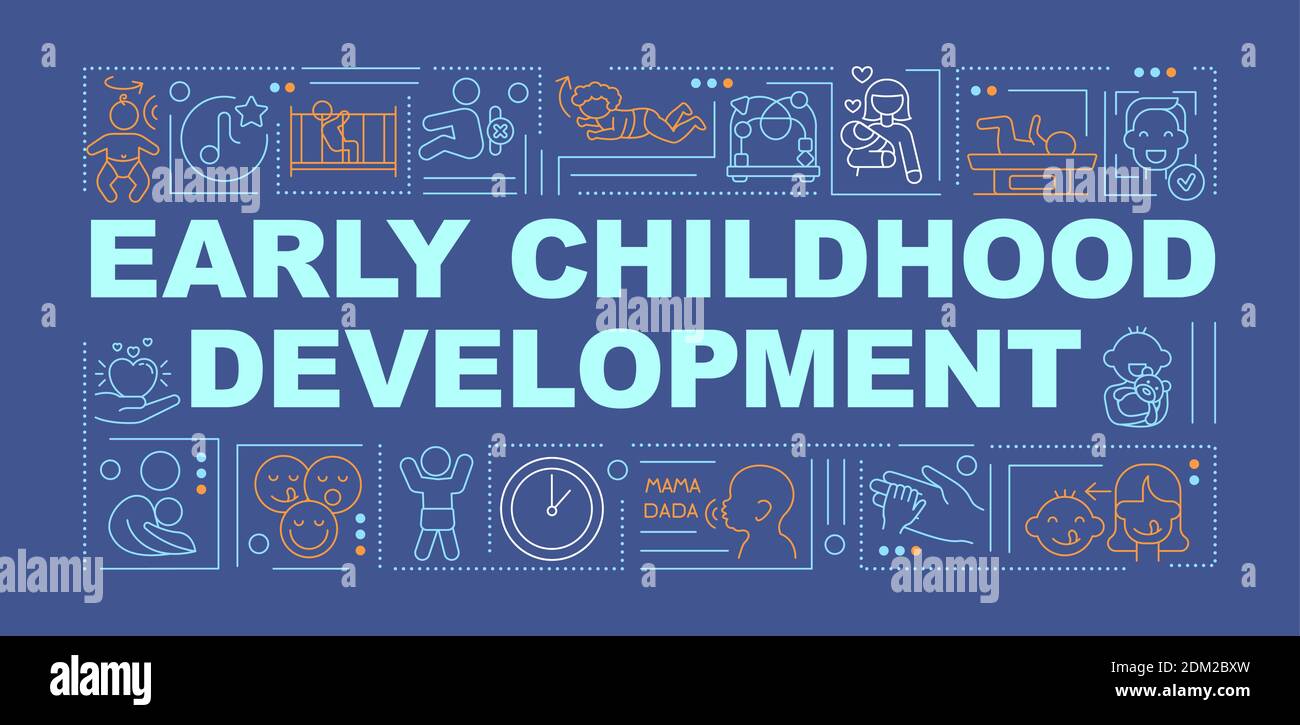 Early childhood development word concepts banner Stock Vector Image ...
