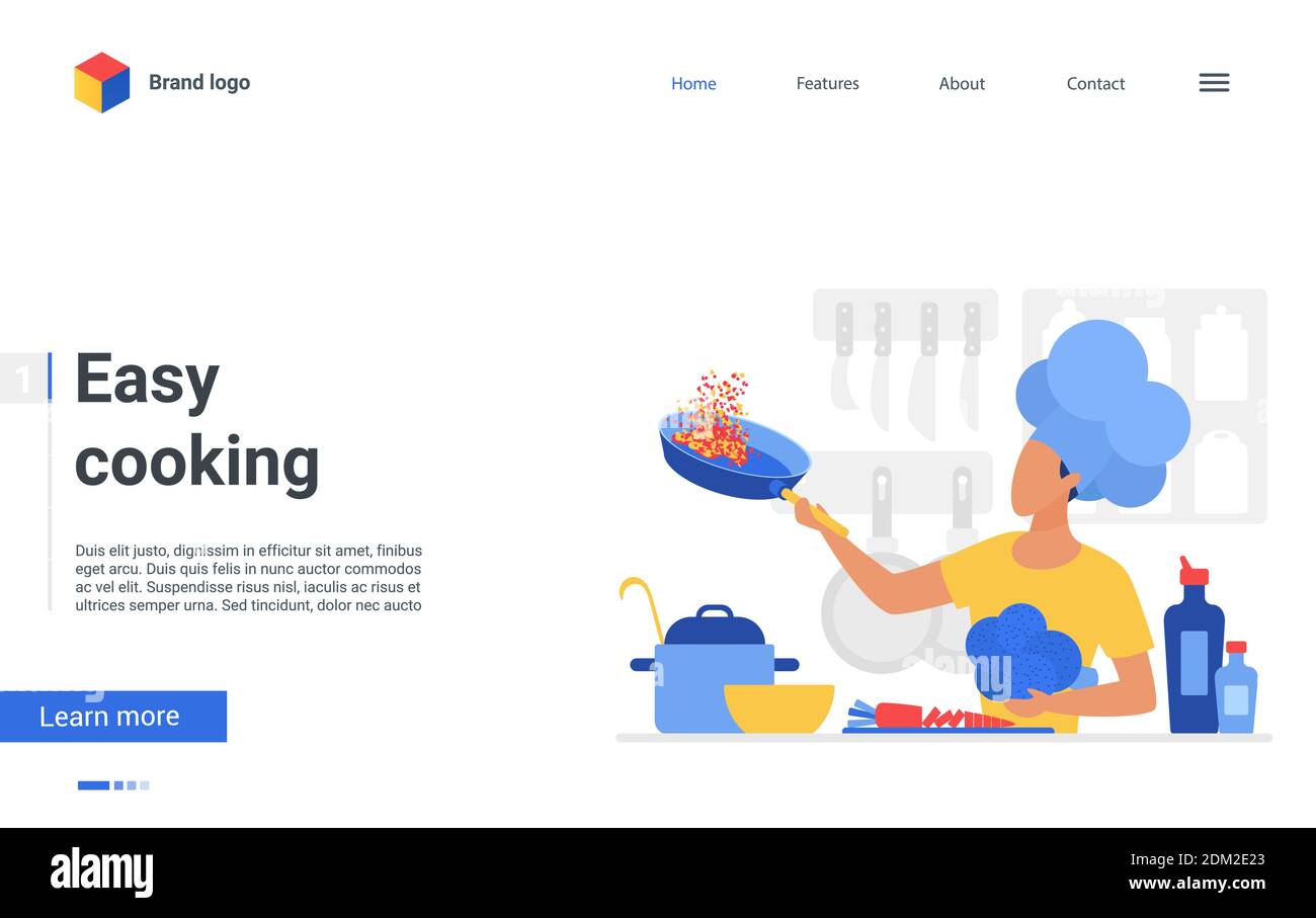 Teaching cookery Stock Vector Images - Alamy