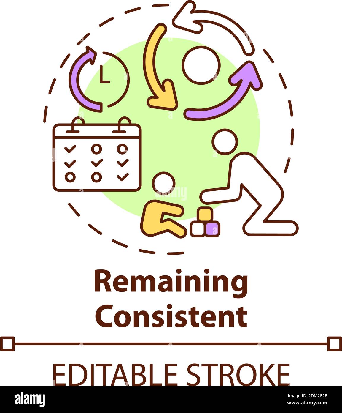 Consistent concept Stock Vector Images - Alamy