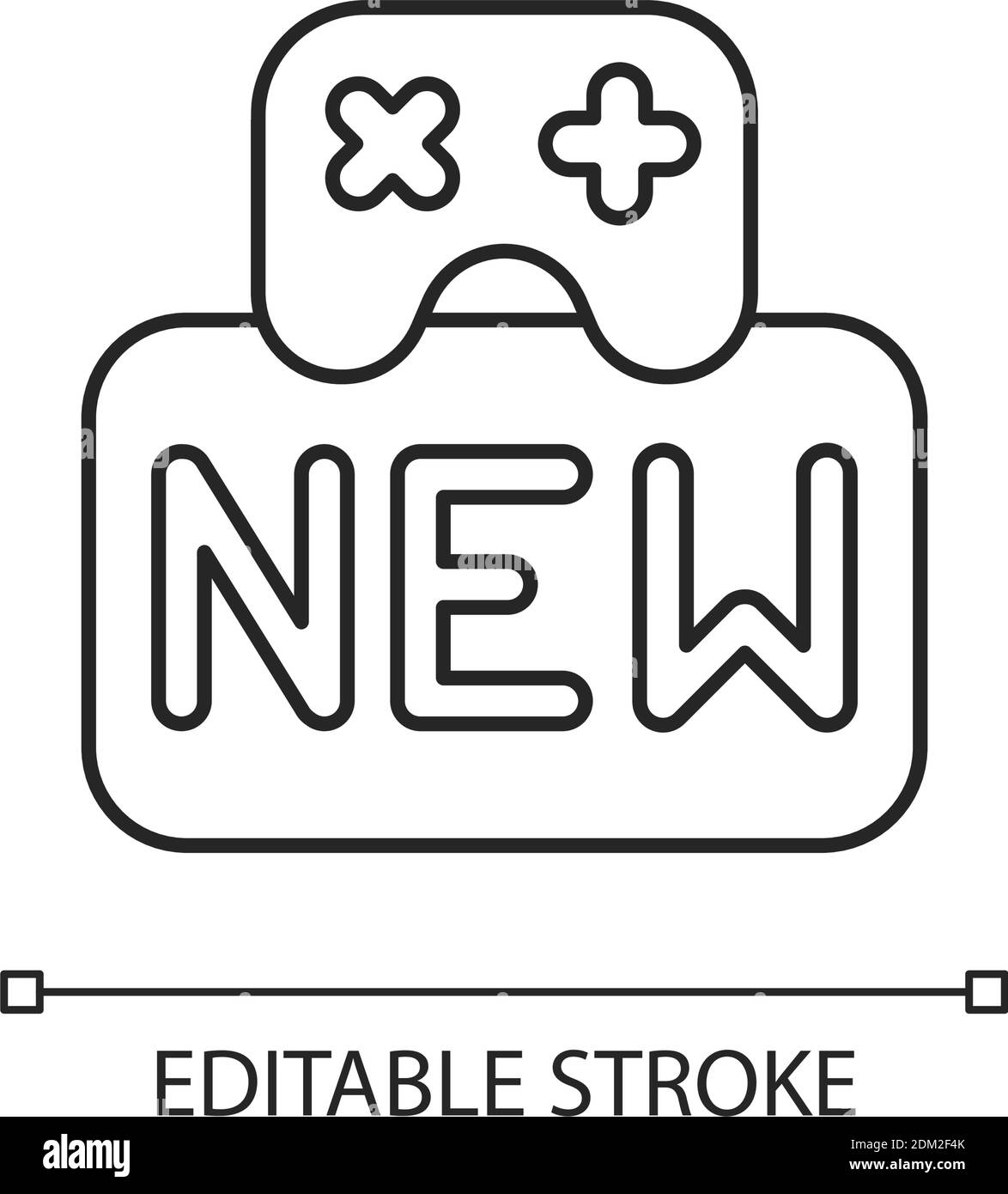 Modern gamepad icon outline Black and White Stock Photos & Images - Alamy