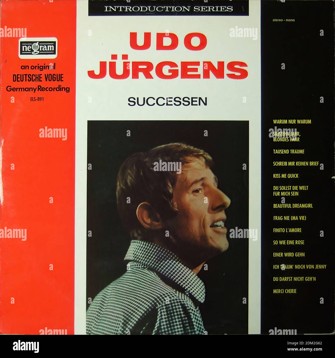 Udo Jurgens - Successen, Negram Deutsche Vogue - Vintage vinyl album ...