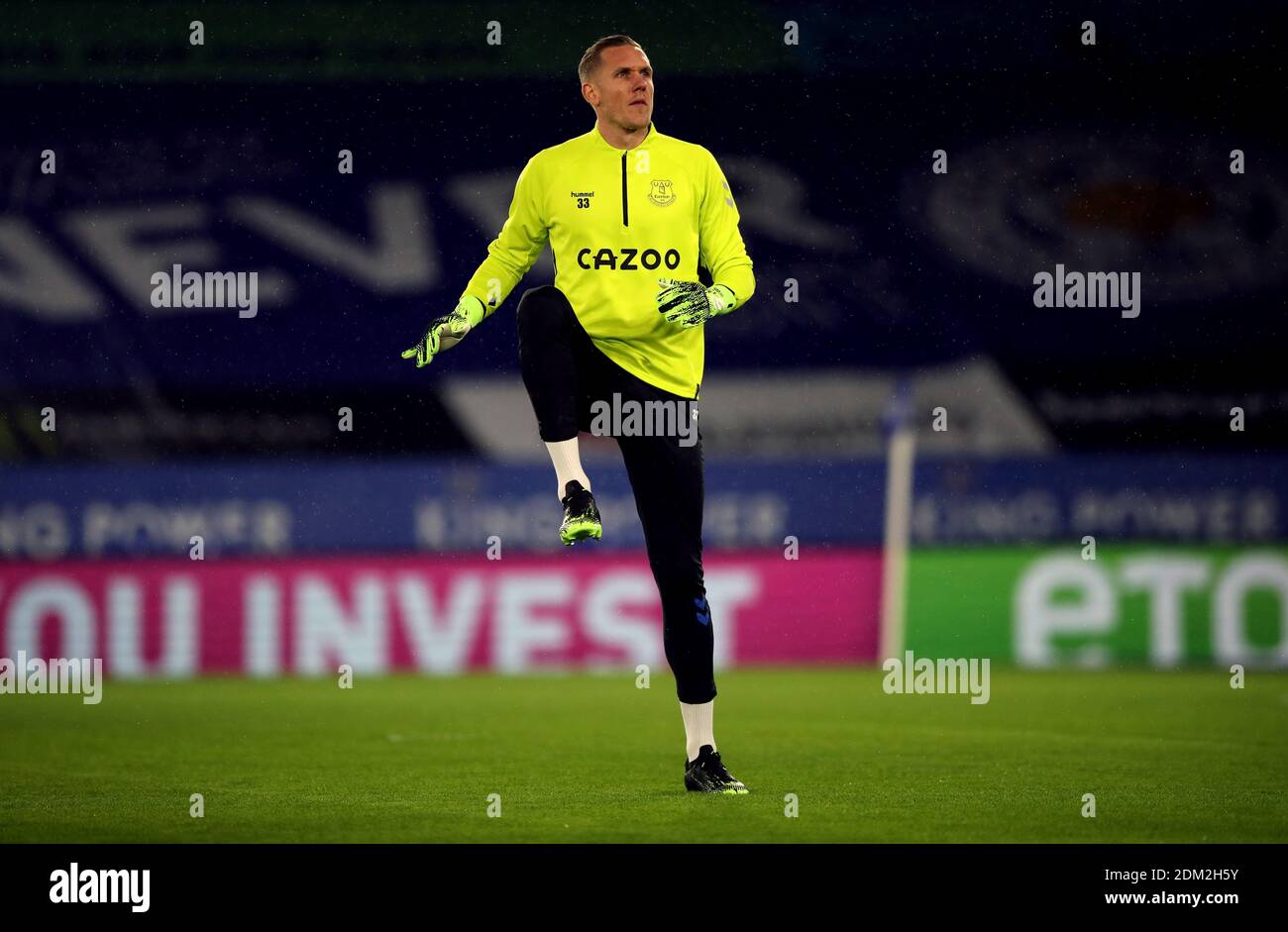 Everton goalkeeper Robin Olsen ahead of the Premier League match at the ...