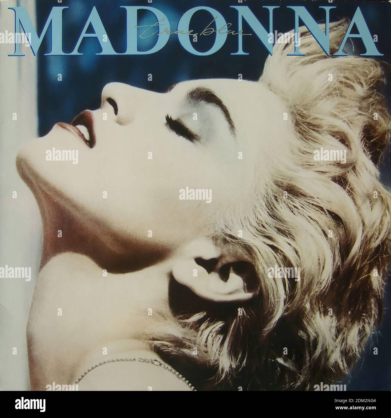 Madonna - True Blue - Vintage vinyl album cover Stock Photo - Alamy