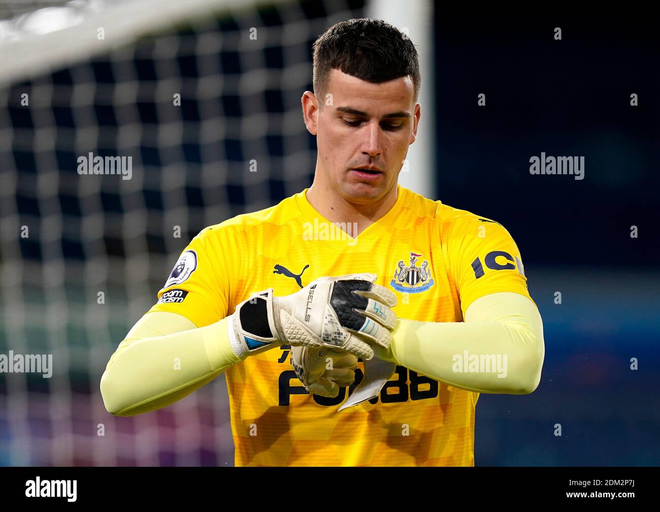Newcastle United goalkeeper Karl Darlow prior to kick-off during the ...