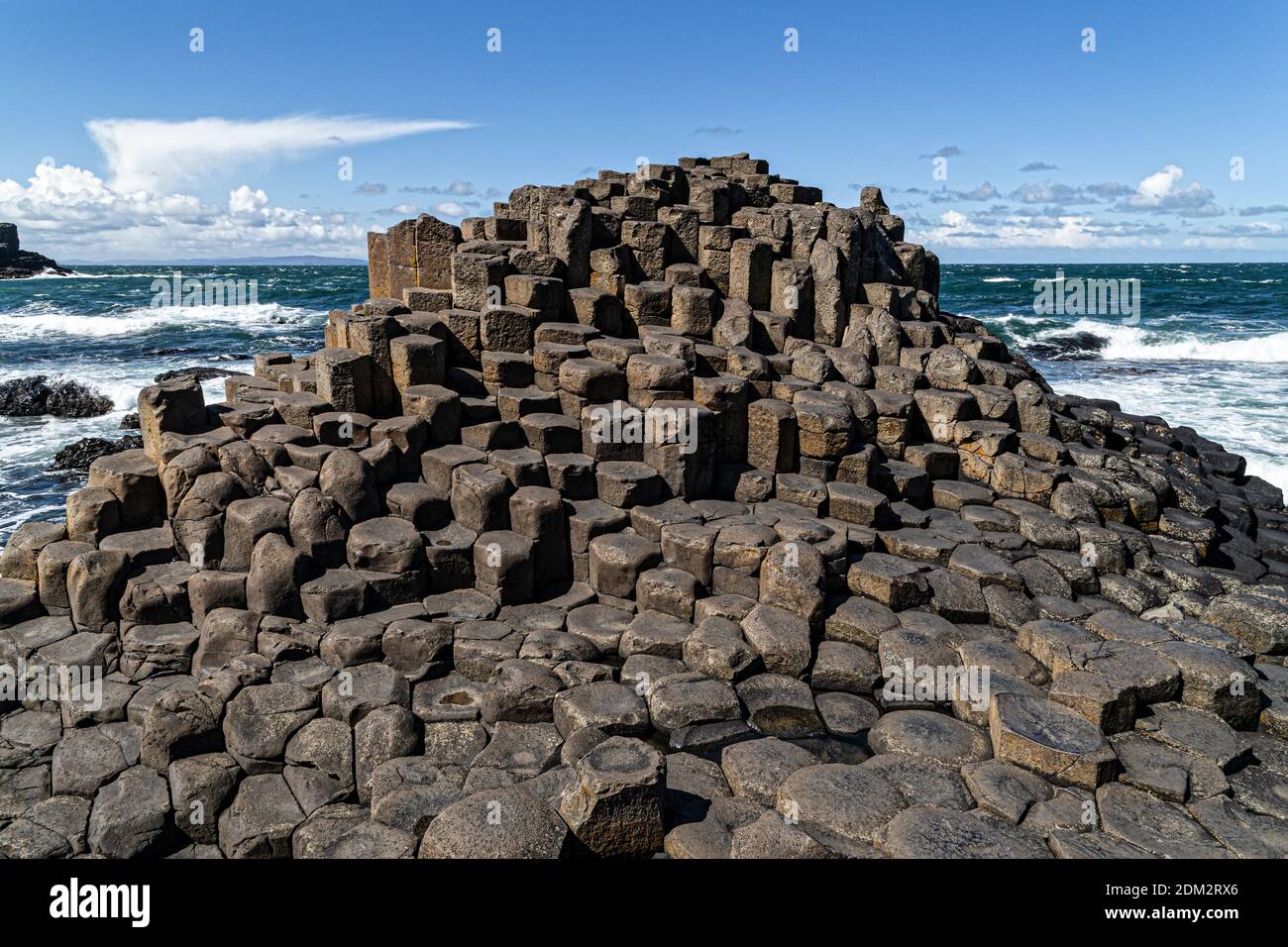 County Antrim, Northern Ireland, UK. 29th Apr, 2016. Hexagonal rock ...