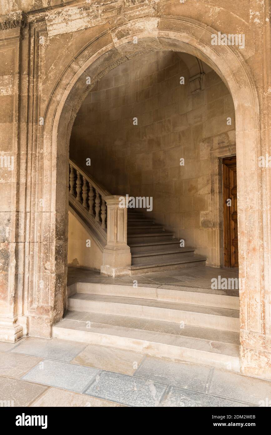 Palace stairs alhambra hi-res stock photography and images - Alamy