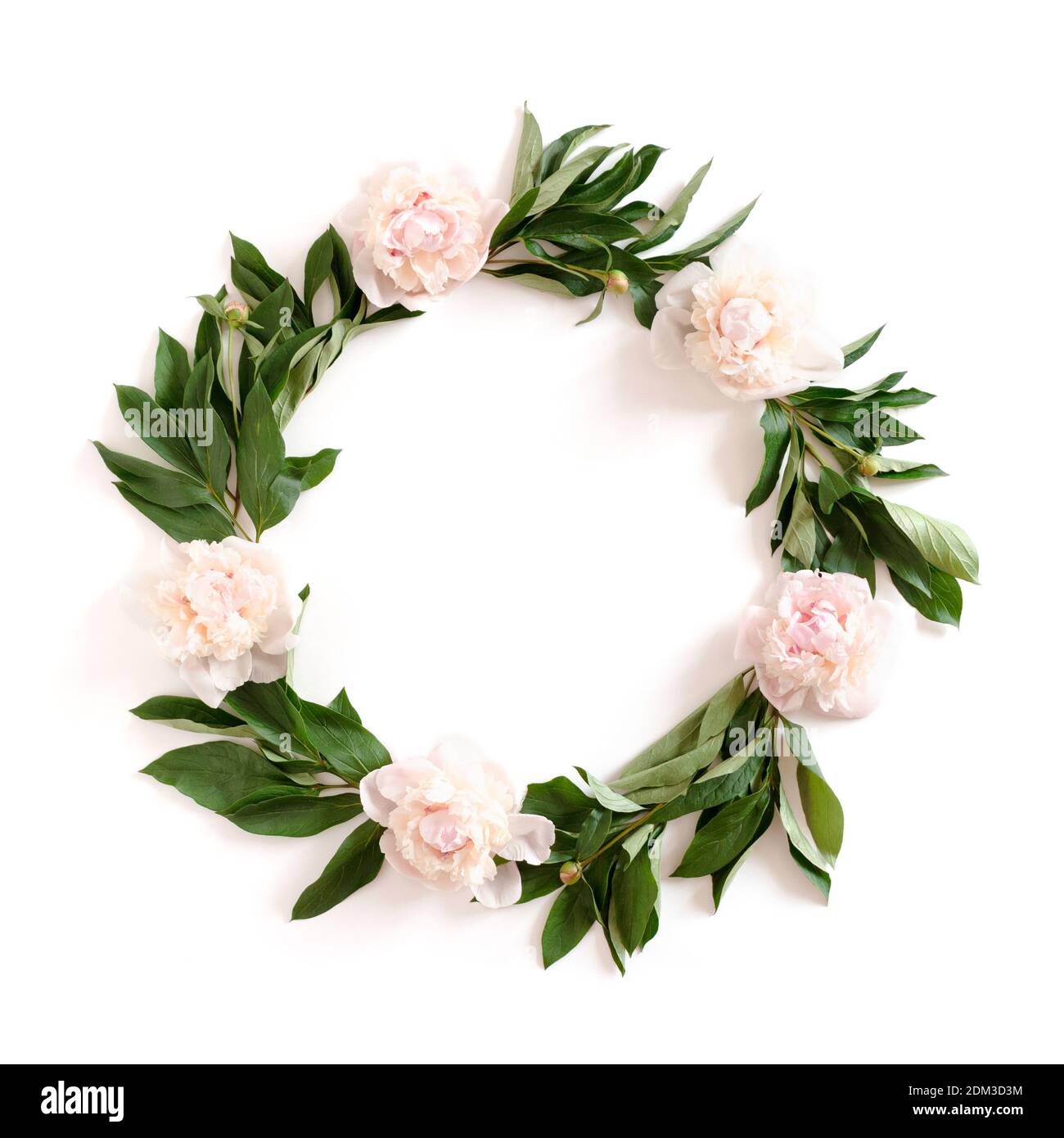 Wreath round frame made Cut Out Stock Images & Pictures - Alamy