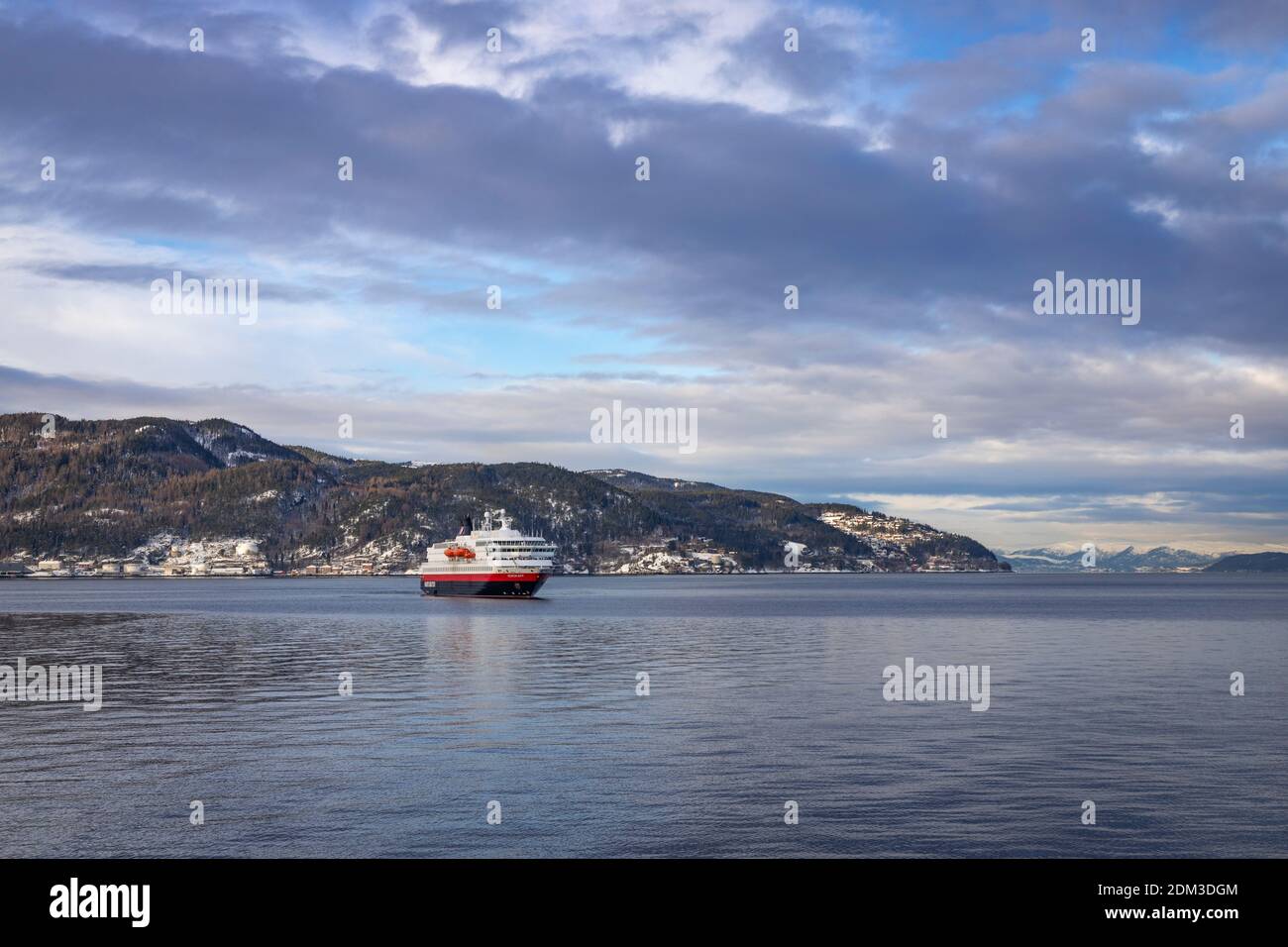 Cruise with a modern ship near Trondheim, Norway Stock Photo - Alamy