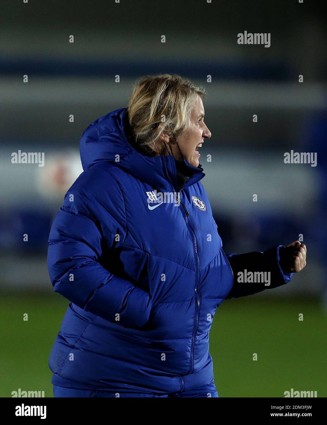 Chelsea manager Emma Hayes before the Women's UEFA Champions League ...