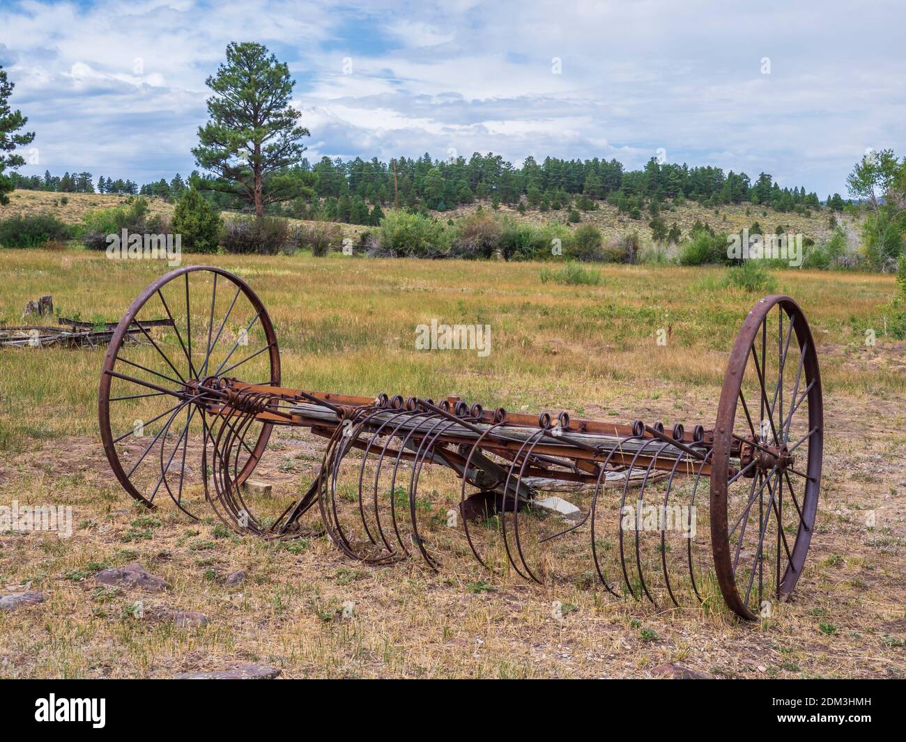 Old farm equipment, Swett Ranch National Historic site, Flaming Gorge ...