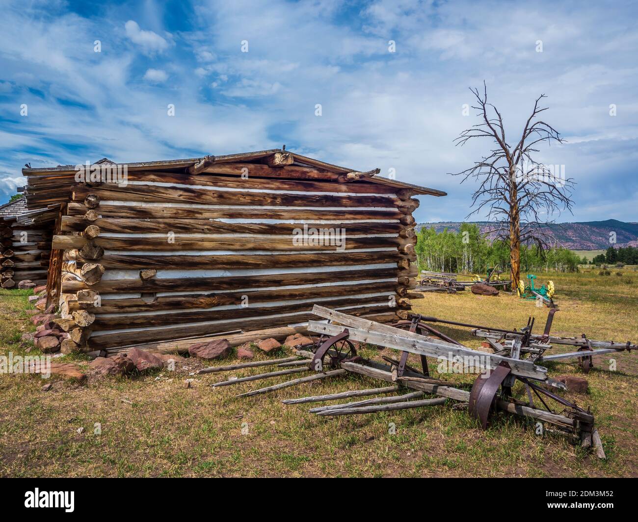 Horse barn, Swett Ranch National Historic site, Flaming Gorge National ...