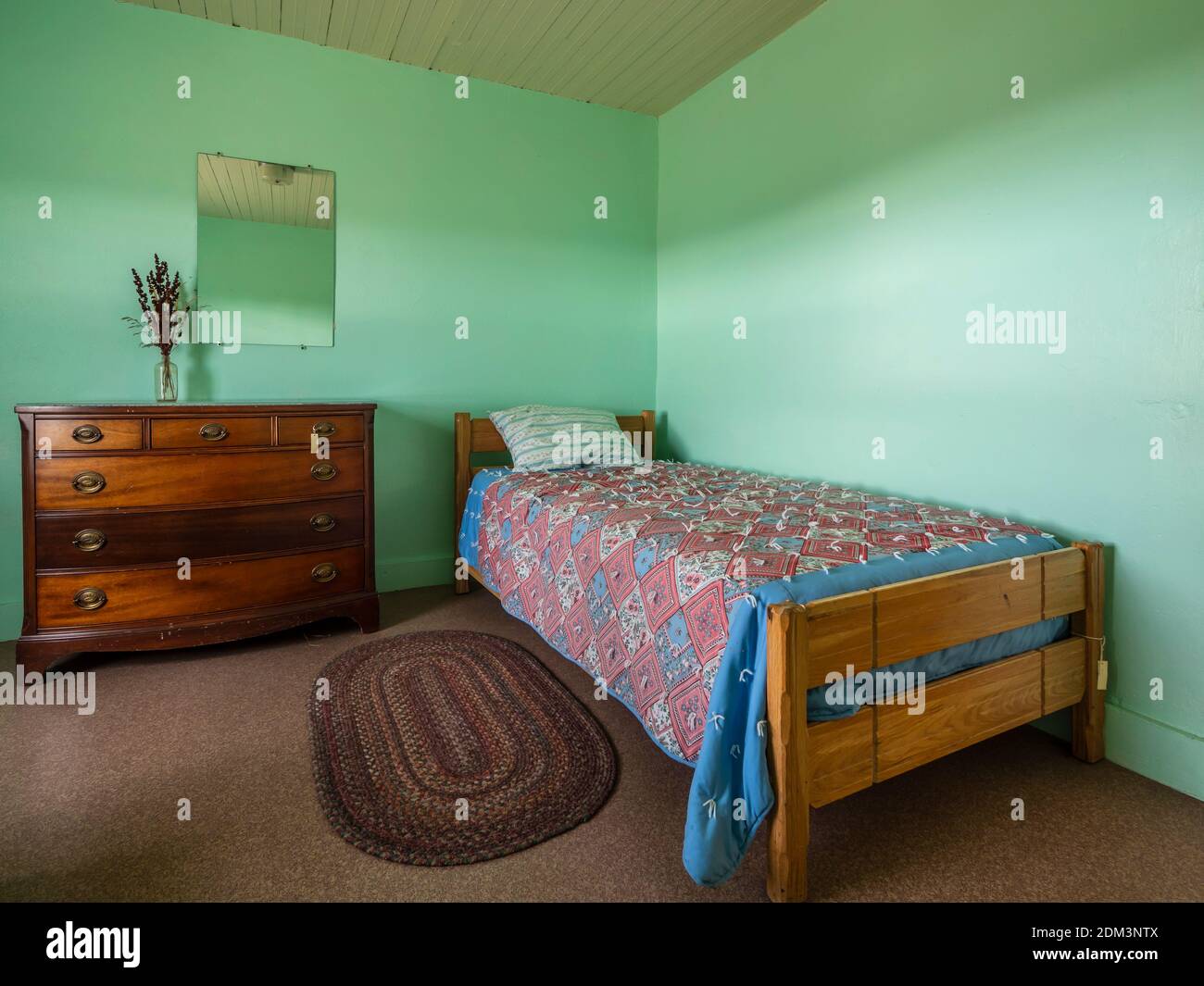 Main house bedroom, Swett Ranch National Historic Site, Flaming Gorge ...