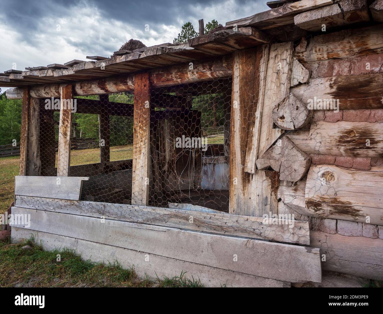 Chicken coop, Swett Ranch National Historic Site, Flaming Gorge ...