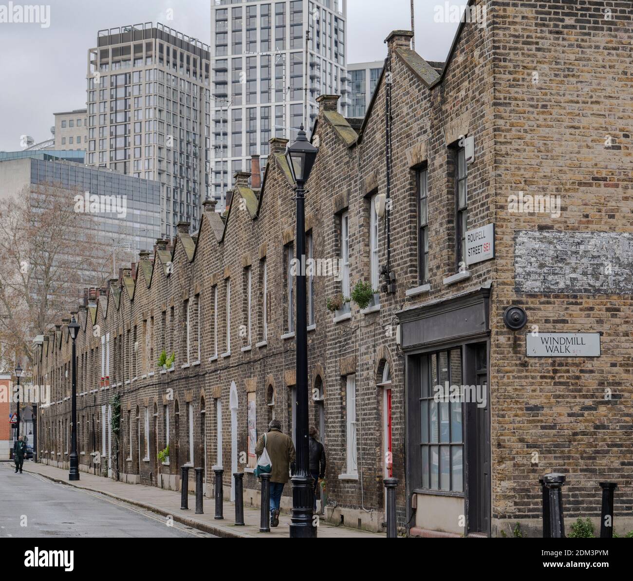 Roupell Street on the 9th December in South London in the United ...