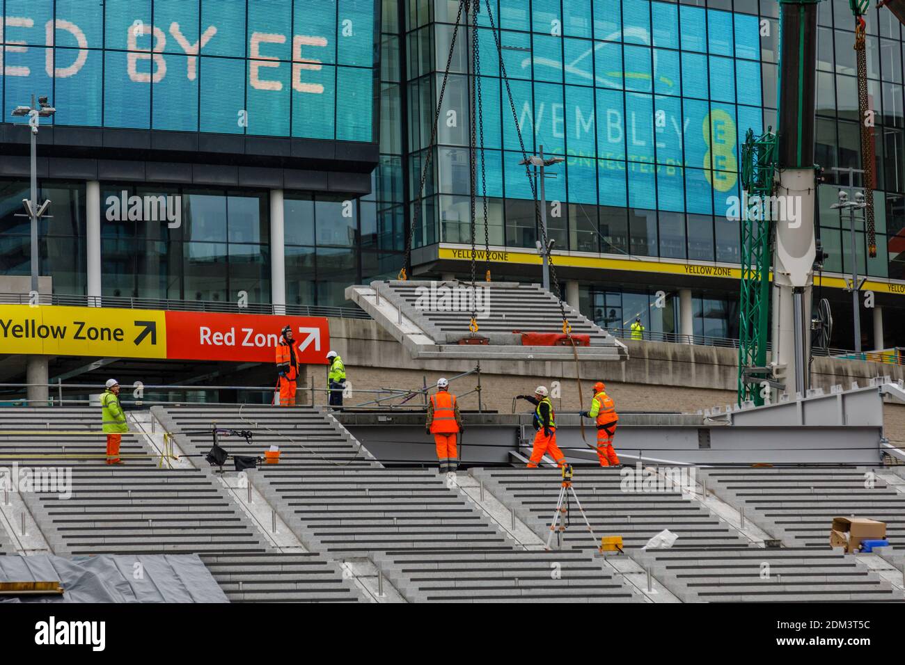 Wembley Stadium, Wembley Park, UK. 16th December 2020. Construction is ...
