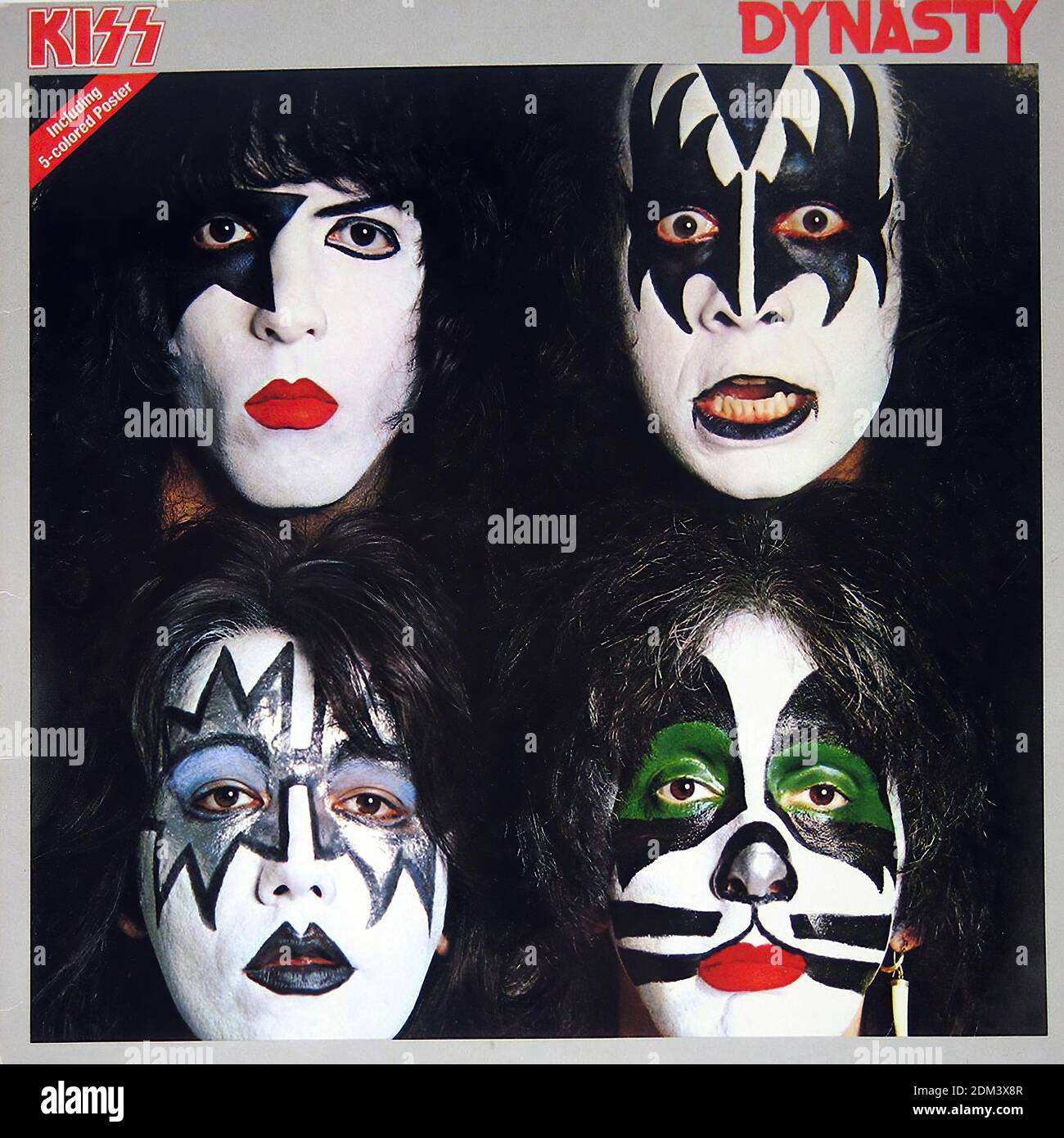 Kiss Dynasty 160 grams vinyl - Vintage Vinyl Record Cover01 Stock Photo ...