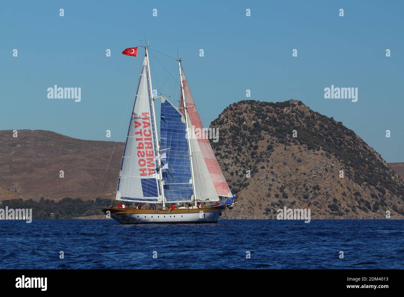 Bodrum, Turkey, 27 October 2018: Bodrum Sailing Cup, Gulet Wooden ...