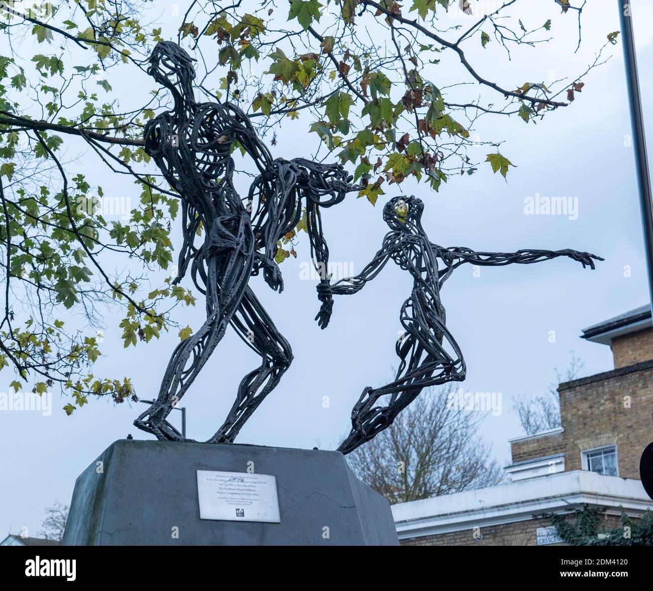 The Soweto Memorial at Max Roach Park, a sculpture by Raymond Watson ...