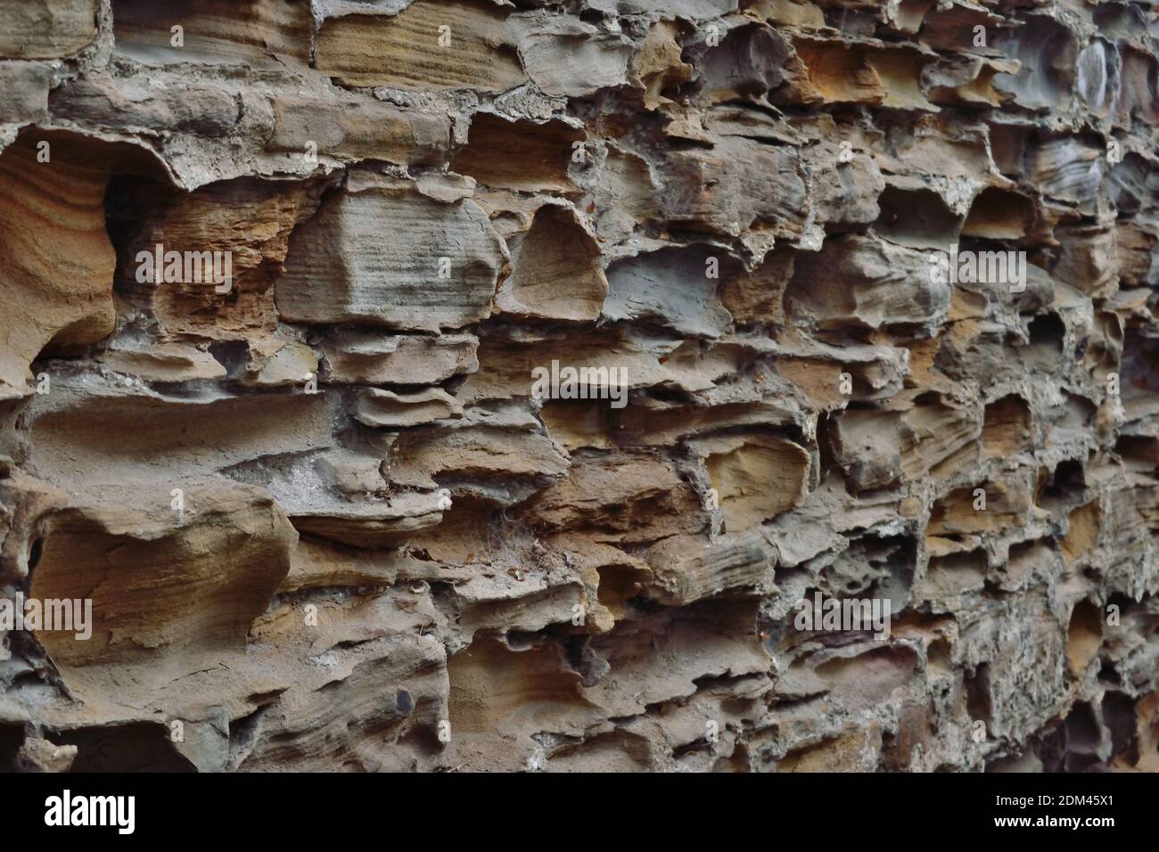 Stone Wall on a Street in Durham Stock Photo - Alamy