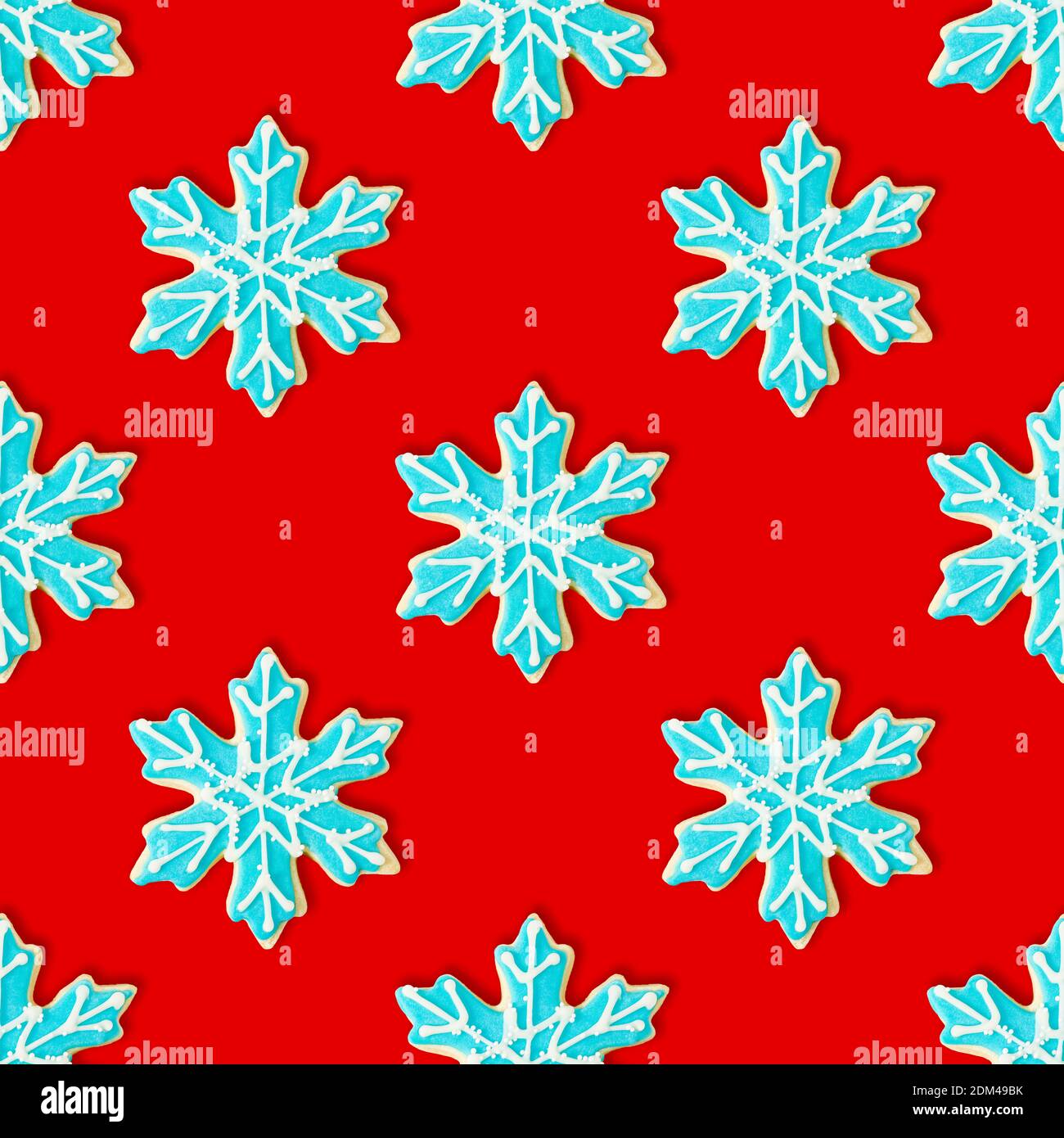 Snowflake: Christmas Cookie Repeating Pattern Background Wallpaper ...
